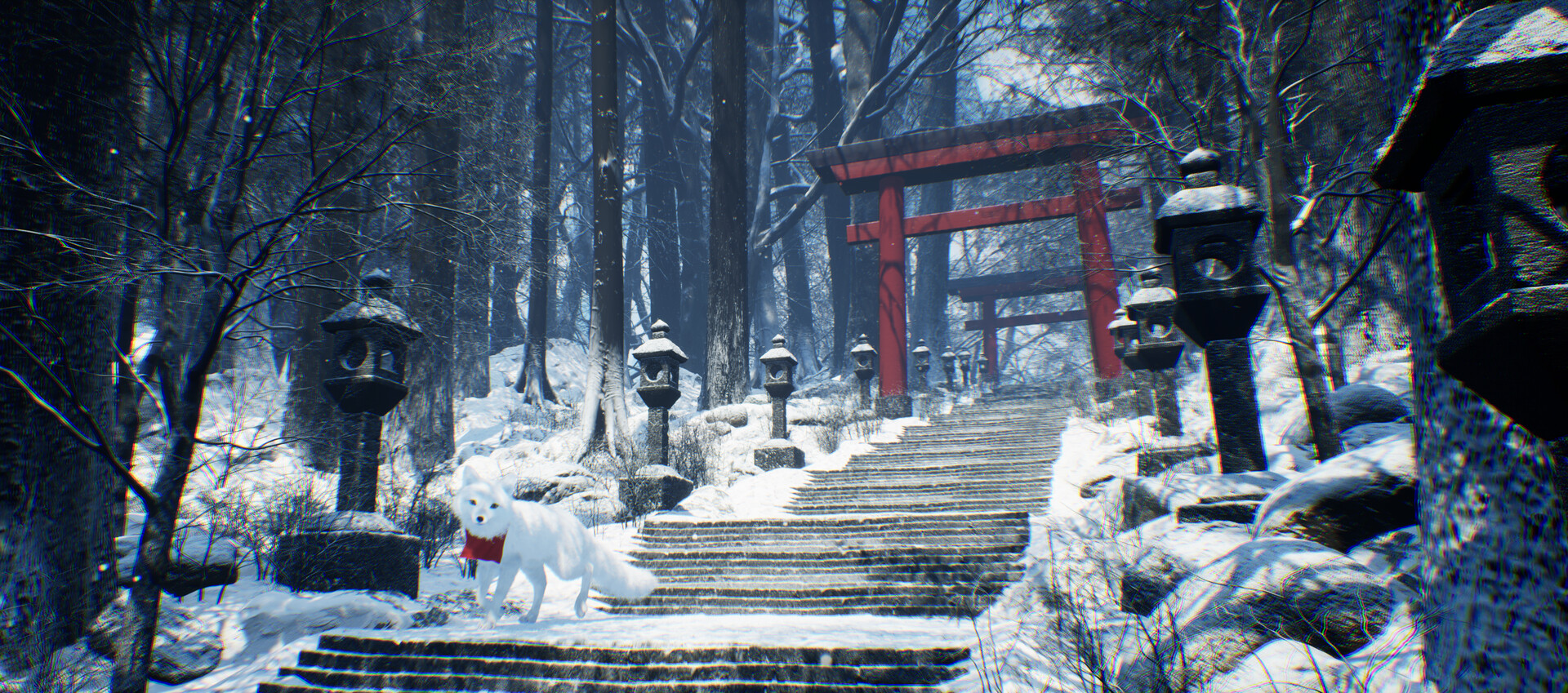 ArtStation - Snow Torii