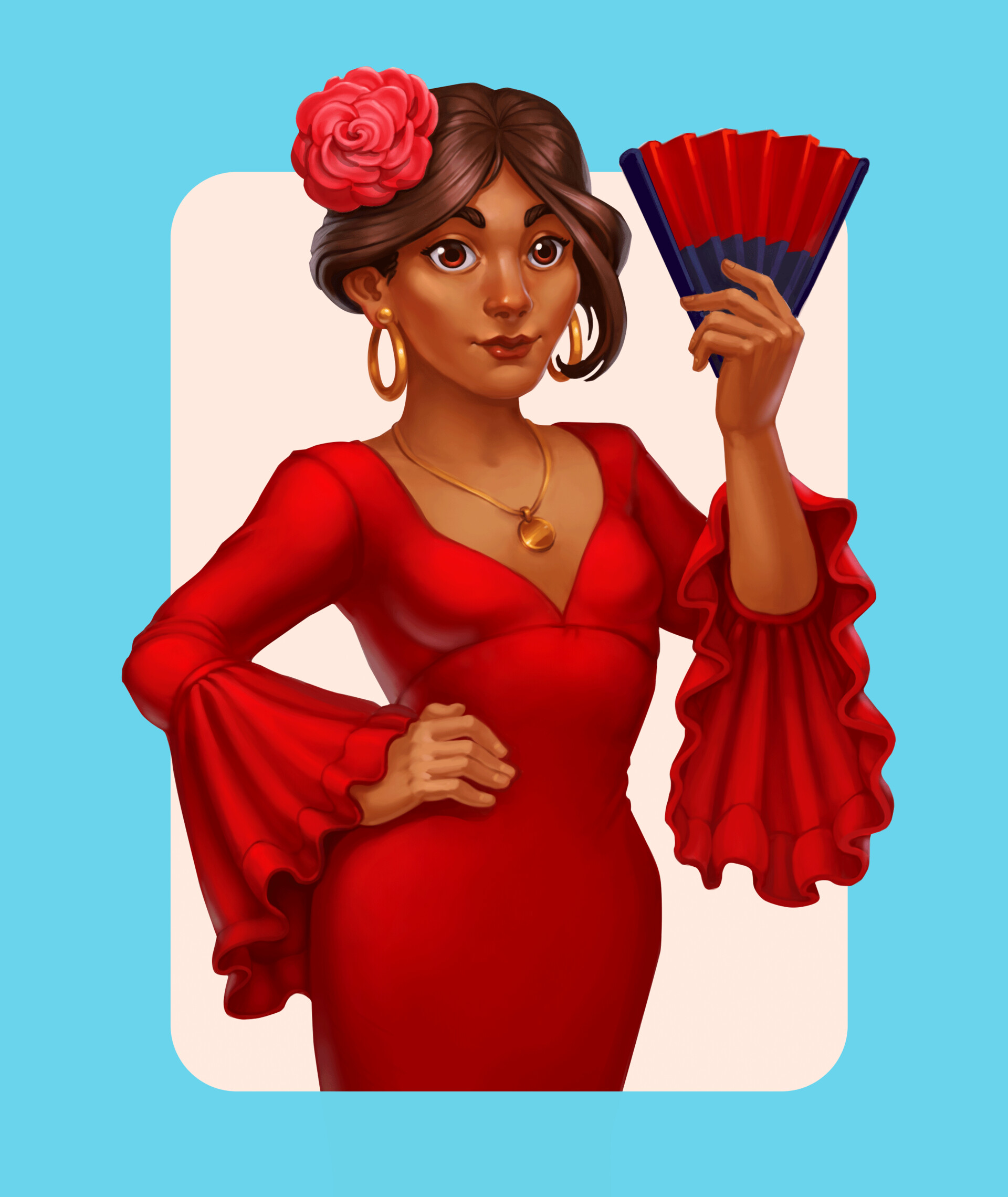 ArtStation - Spanish girl