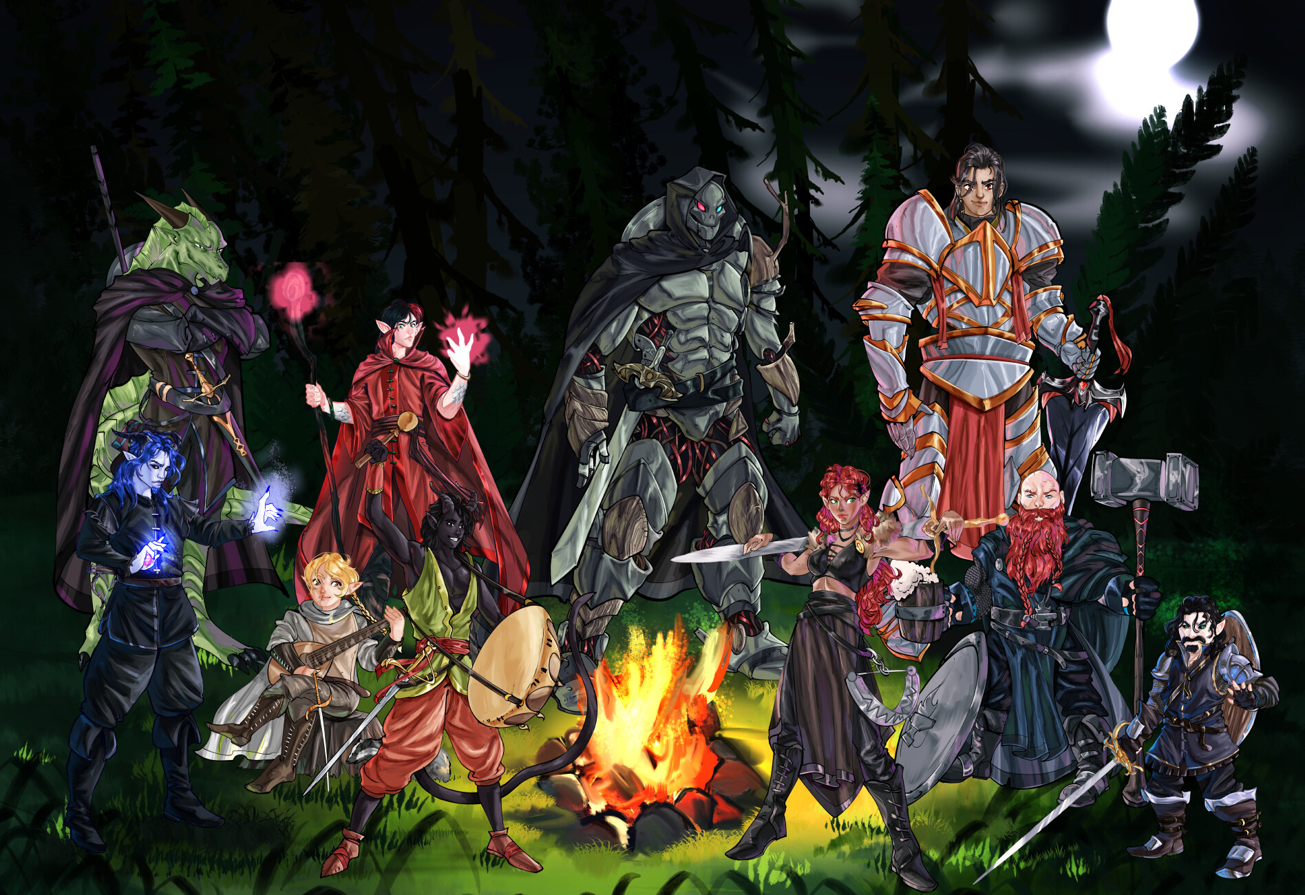 ArtStation - DnD party (commissions)