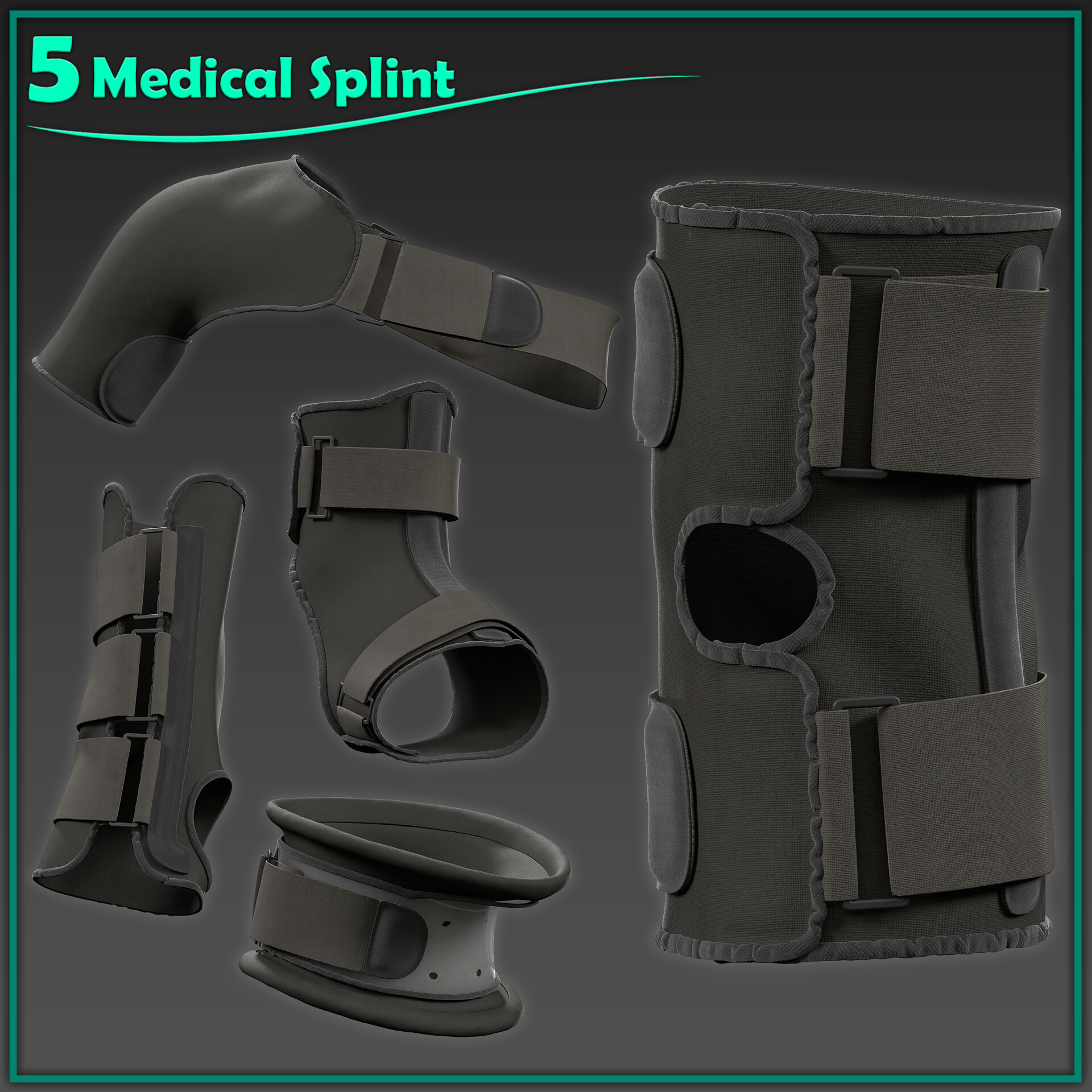ArtStation - 5 medical splint