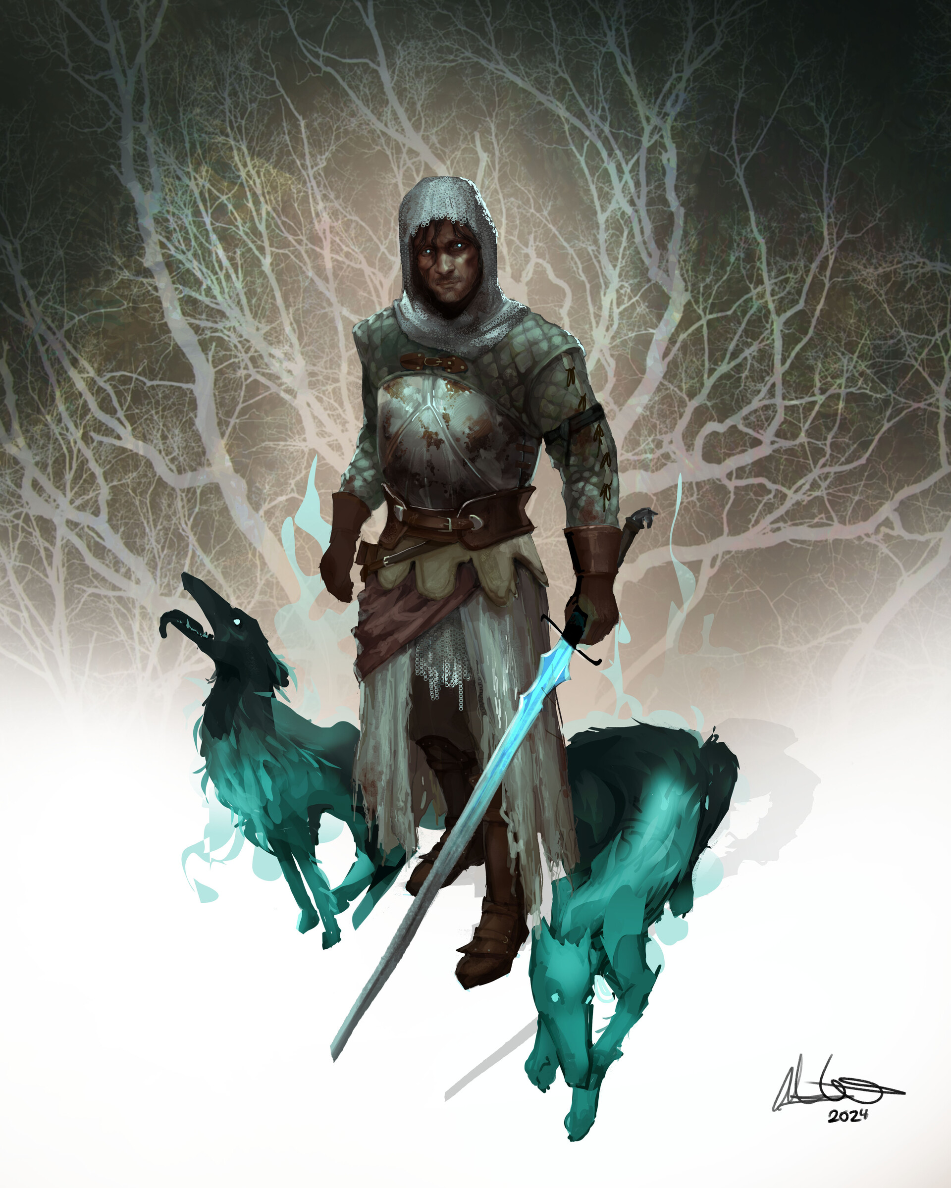 ArtStation - wild hunt knight