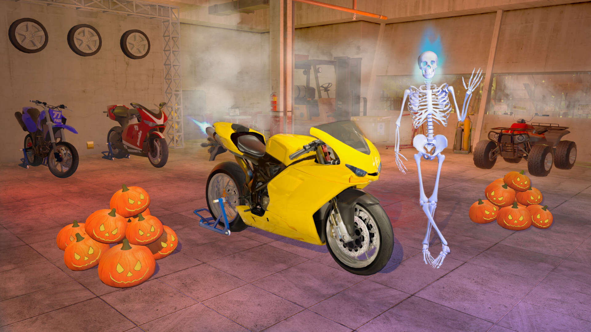 ArtStation - Halloween Special of Extreme Bike Driving 3D