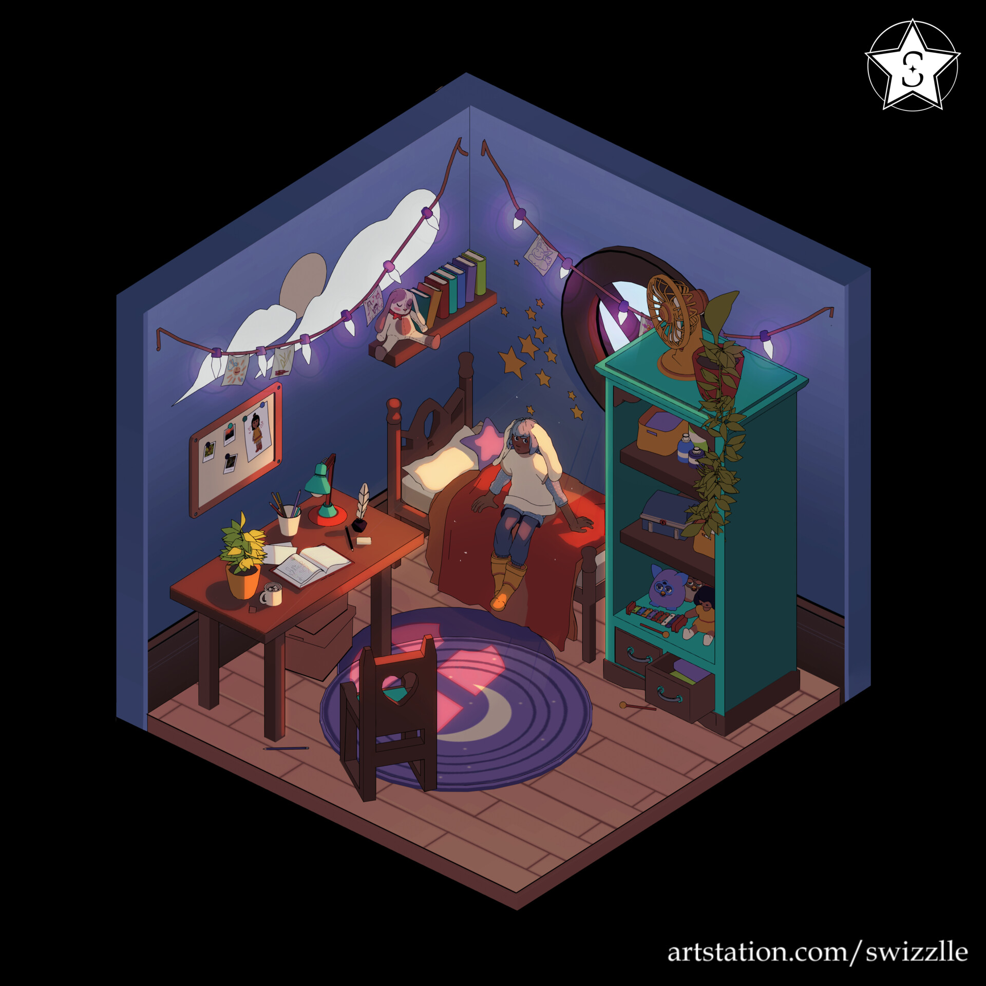 ArtStation - 3D Cosy Room - Remake (2024)