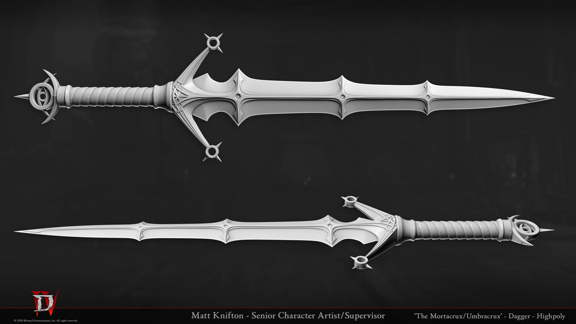 Matt Knifton - Diablo IV - The Mortacrux/Umbracrux - Dagger