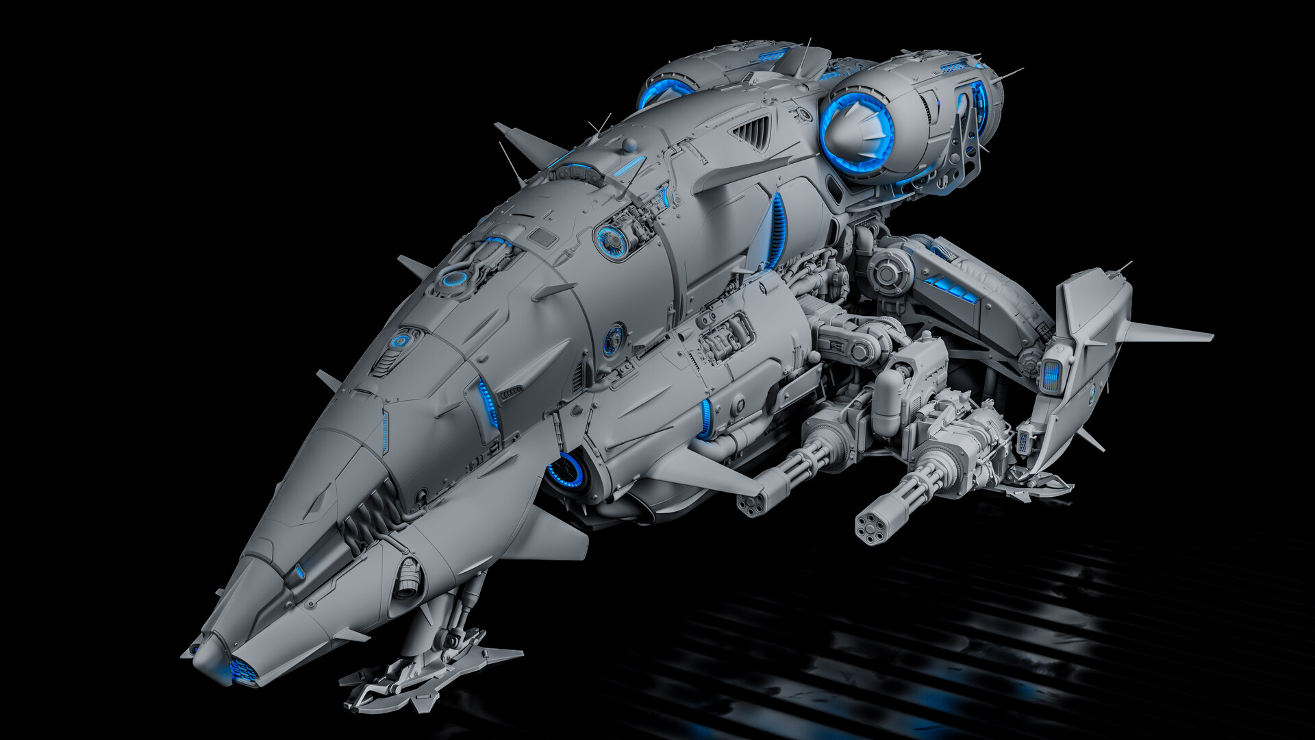 ArtStation - Heavy combat drone