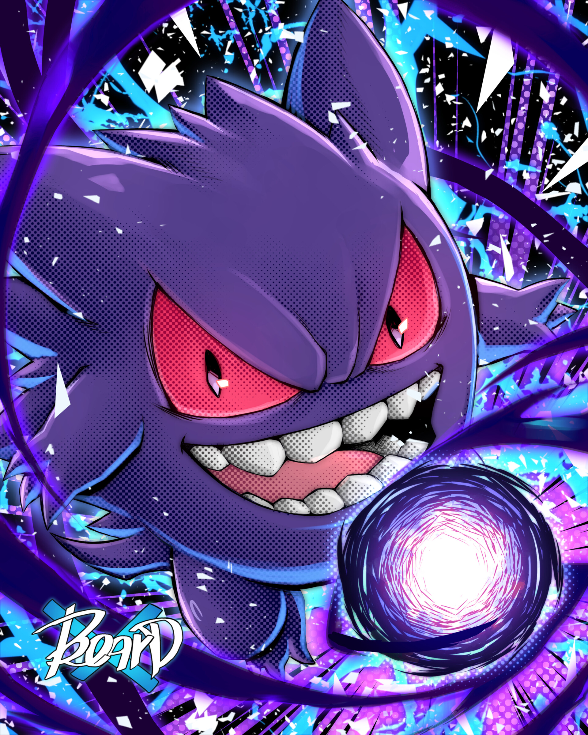 ArtStation - Gengar Fanart + Pokedex Card