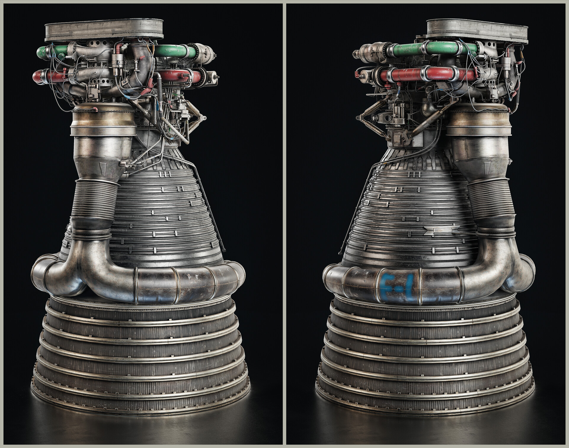 Martin Martschenko - Rocketdyne F-1 (Saturn V Engine) │ 3D Hero Prop