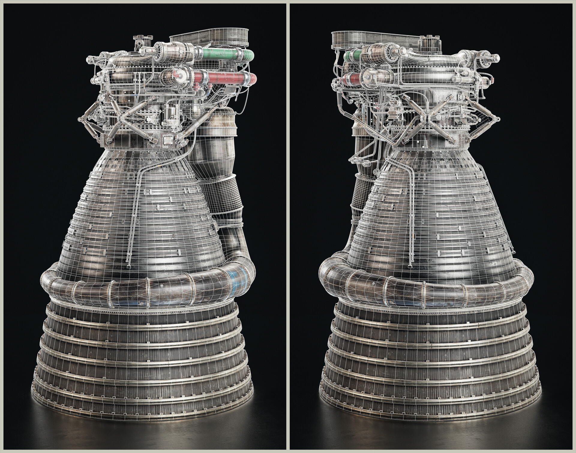 Martin Martschenko - Rocketdyne F-1 (Saturn V Engine) │ 3D Hero Prop