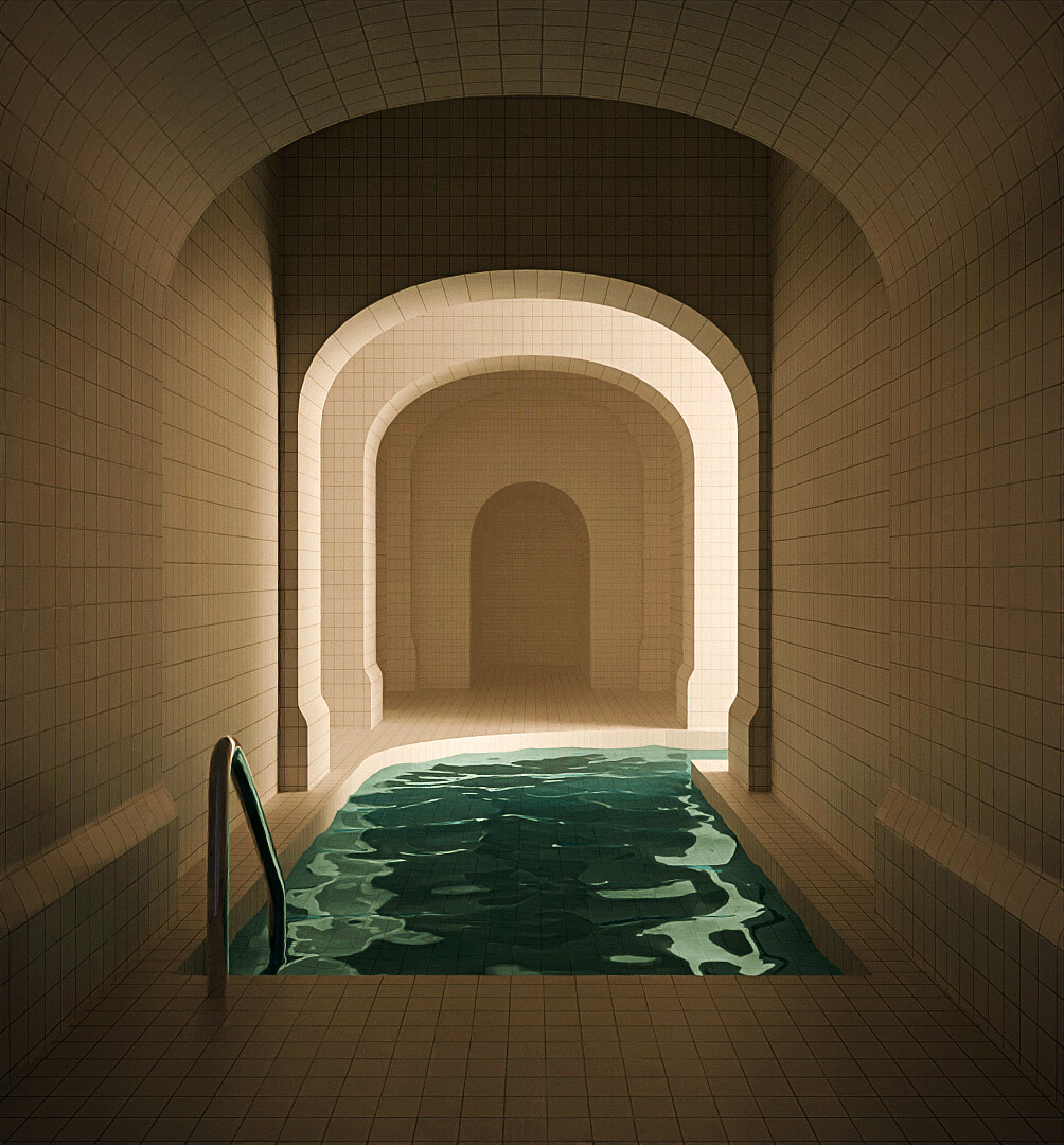 ArtStation - Backrooms Render