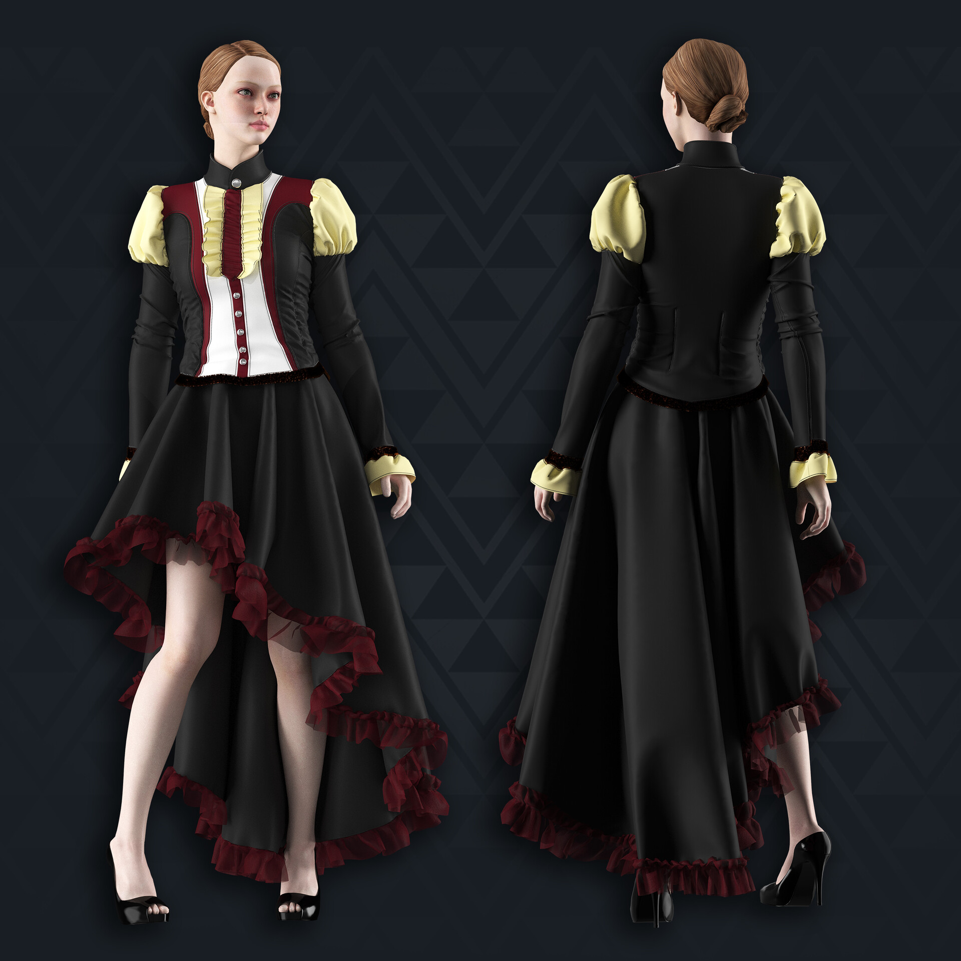 ArtStation - Medieval dress