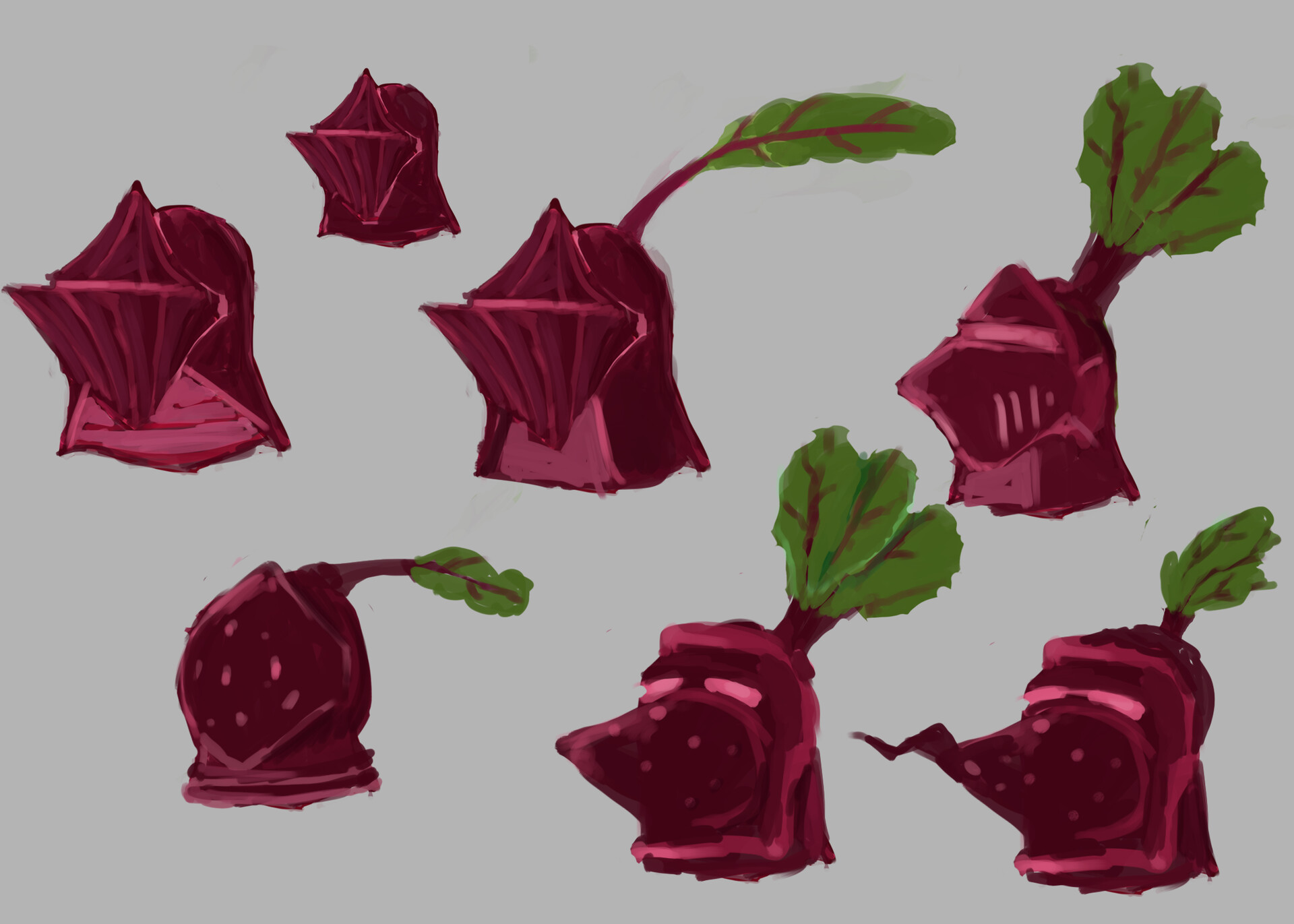 ArtStation - Beet knight Helmets