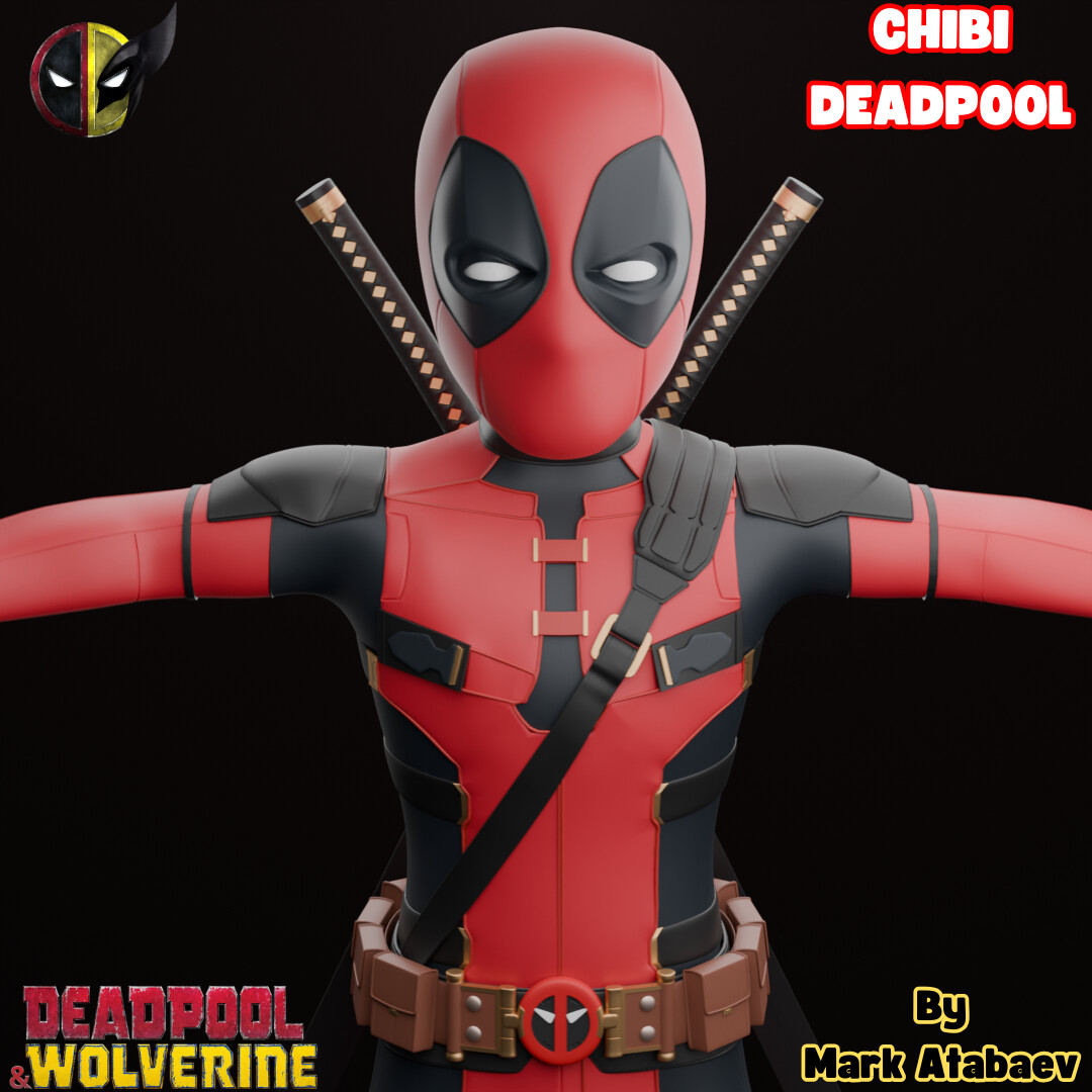 ArtStation - Chibi Deadpool (wip)