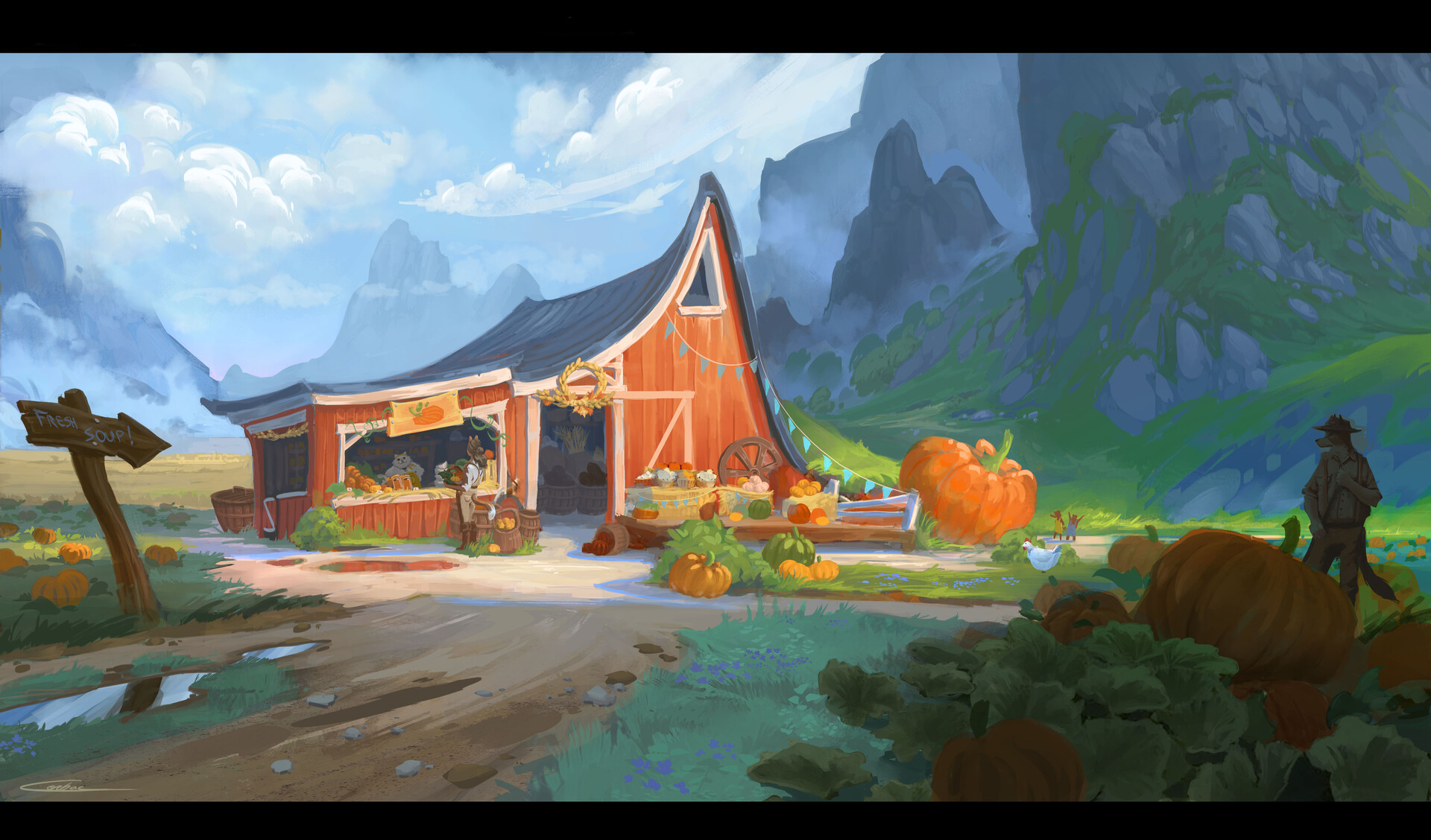 ArtStation - Pumpkin farm