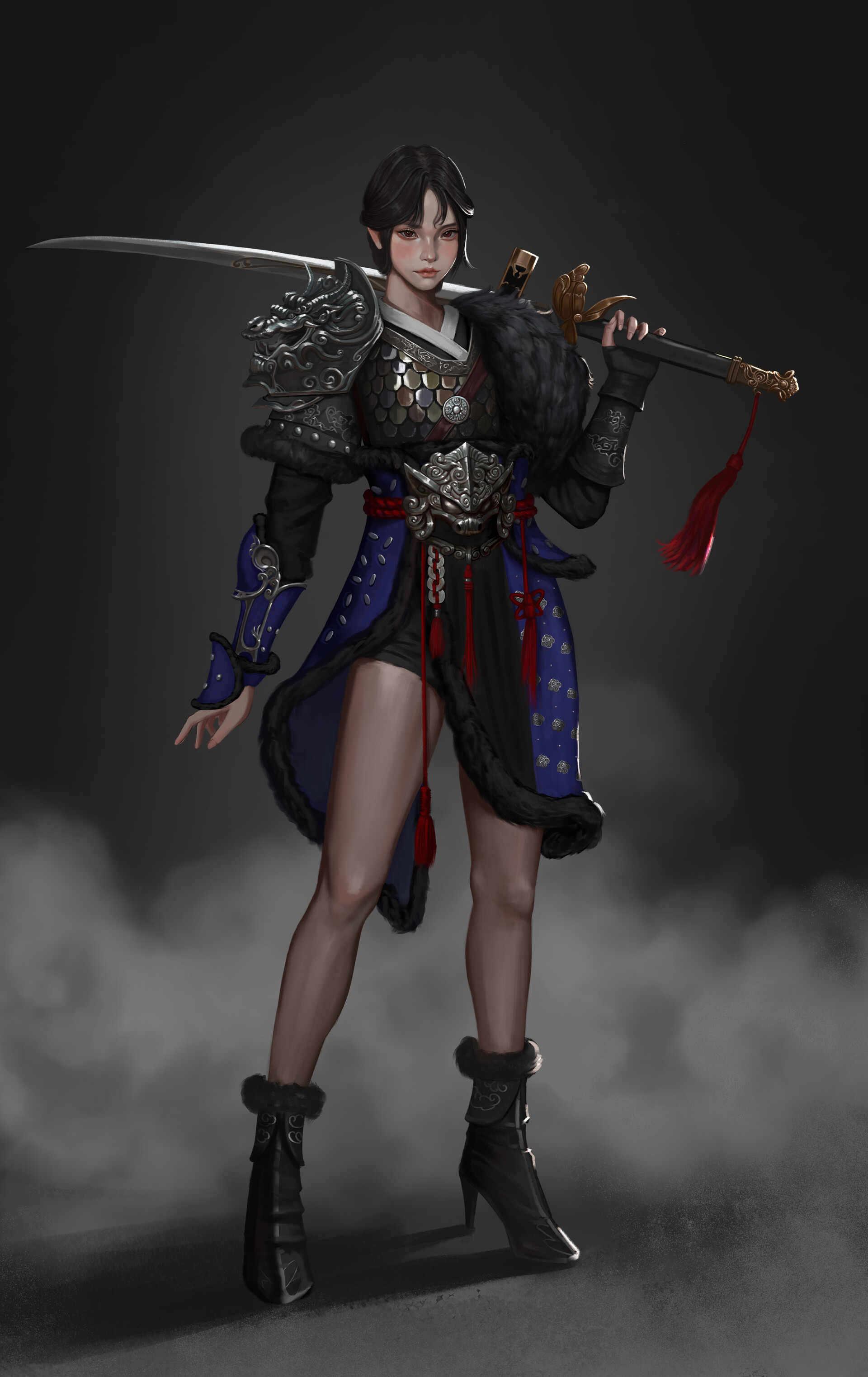 ArtStation - Korean traditional warrior