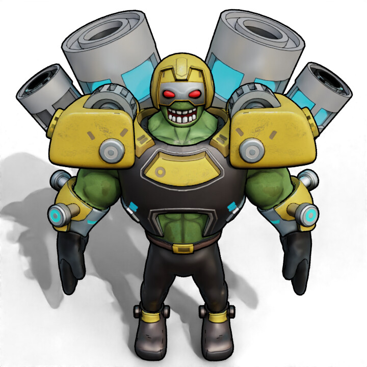 ArtStation - Stylized Western Armored Monster Boss