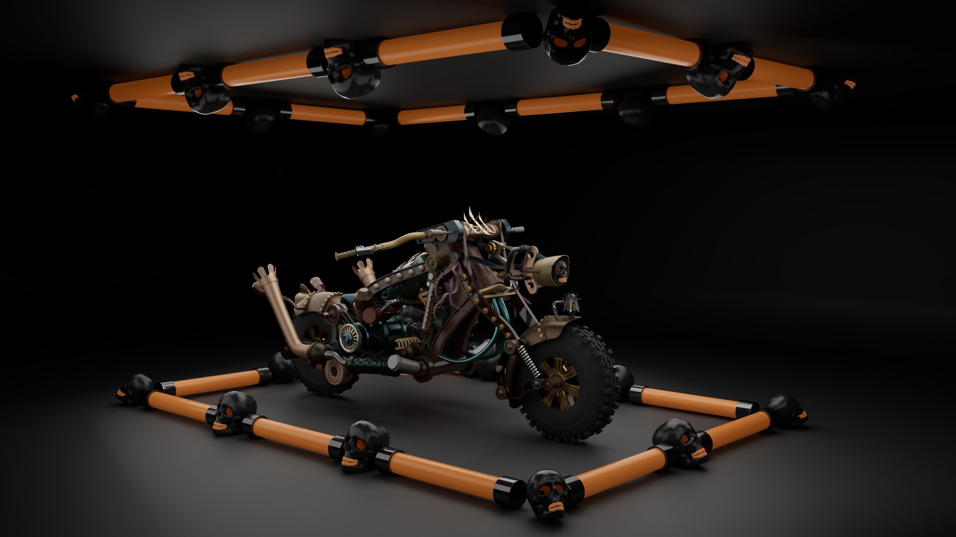 ArtStation - Ghost bike 3d 🚀