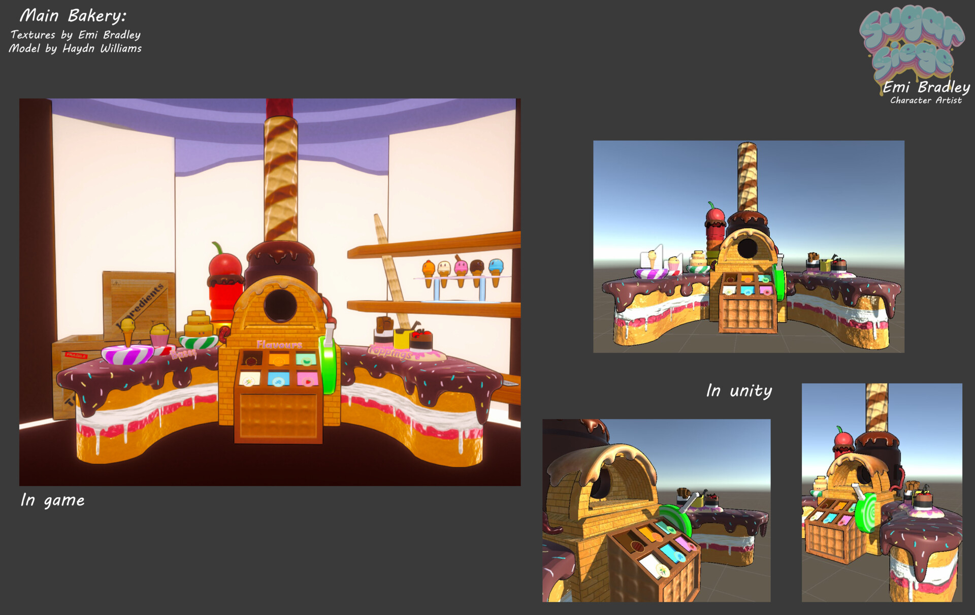 ArtStation - Group Game Project “Sugar Siege” Extras