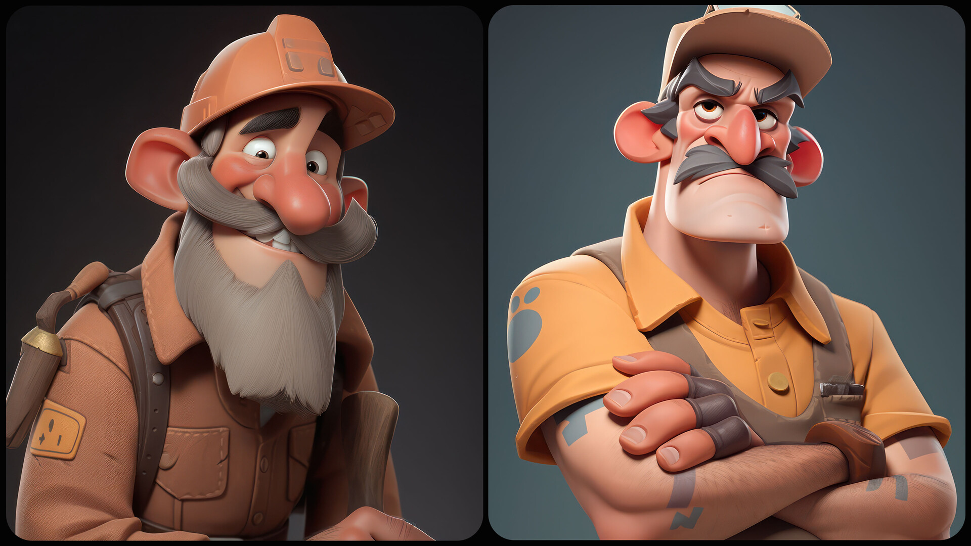 Ferial Studio - 🔹250 Miner - Stylized Character Reference Image Pack v ...