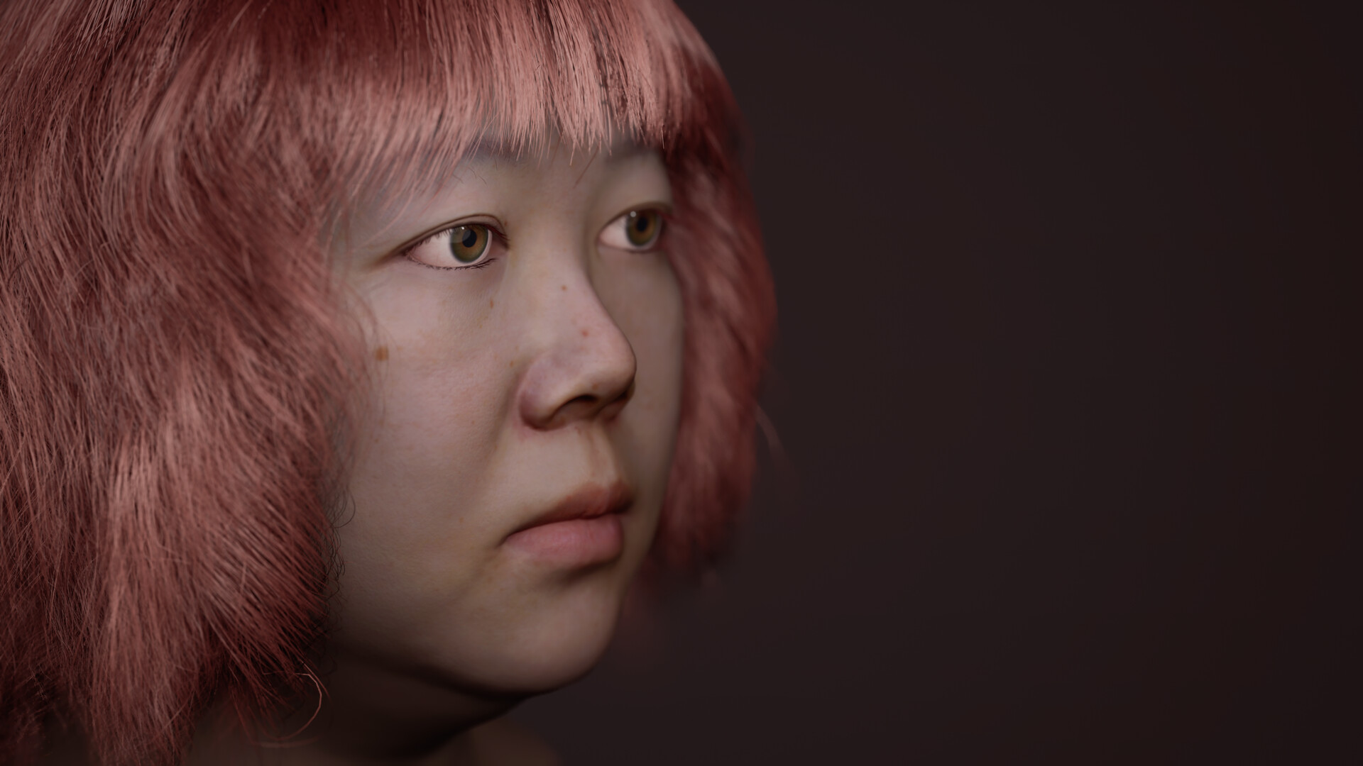 Megan_SH - Realistic head & hair model & texture