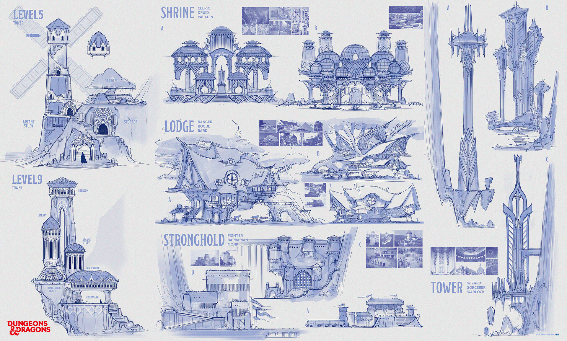 Noor’s Art - Dungeons & Dragons: Bastions Concept Development