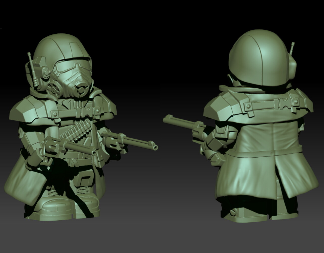 ArtStation - Fallout New Vegas Elite Ranger Armor set for LEGO minifigure