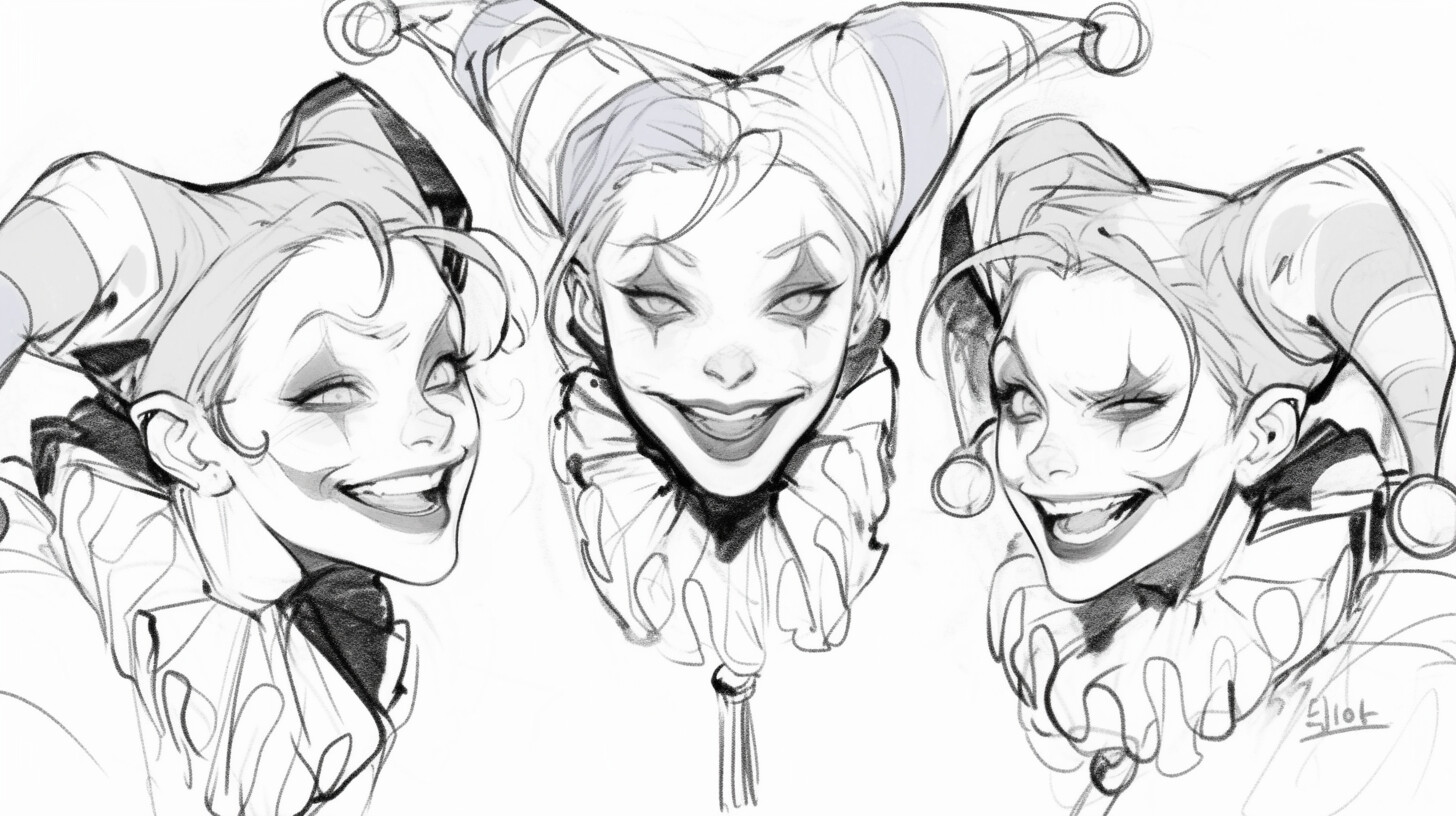 Concept Art - + 300 Royal Jester Sketch Reference(4k)
