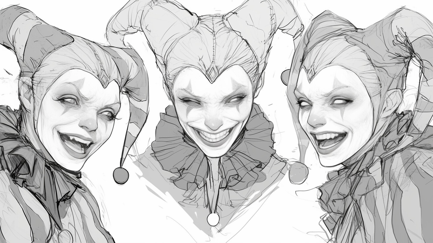 Concept Art - + 300 Royal Jester Sketch Reference(4k)