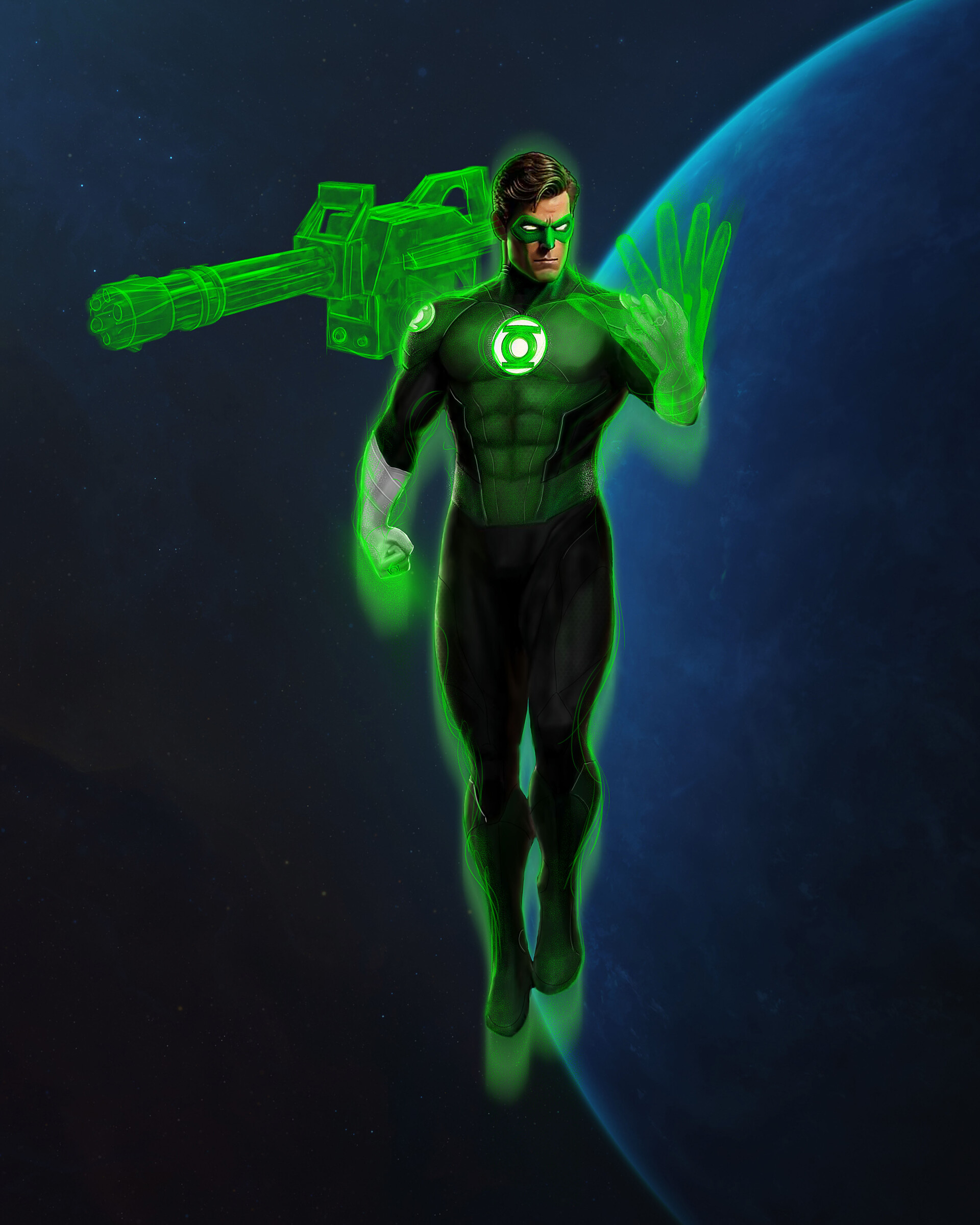 green lantern hal jordan render
