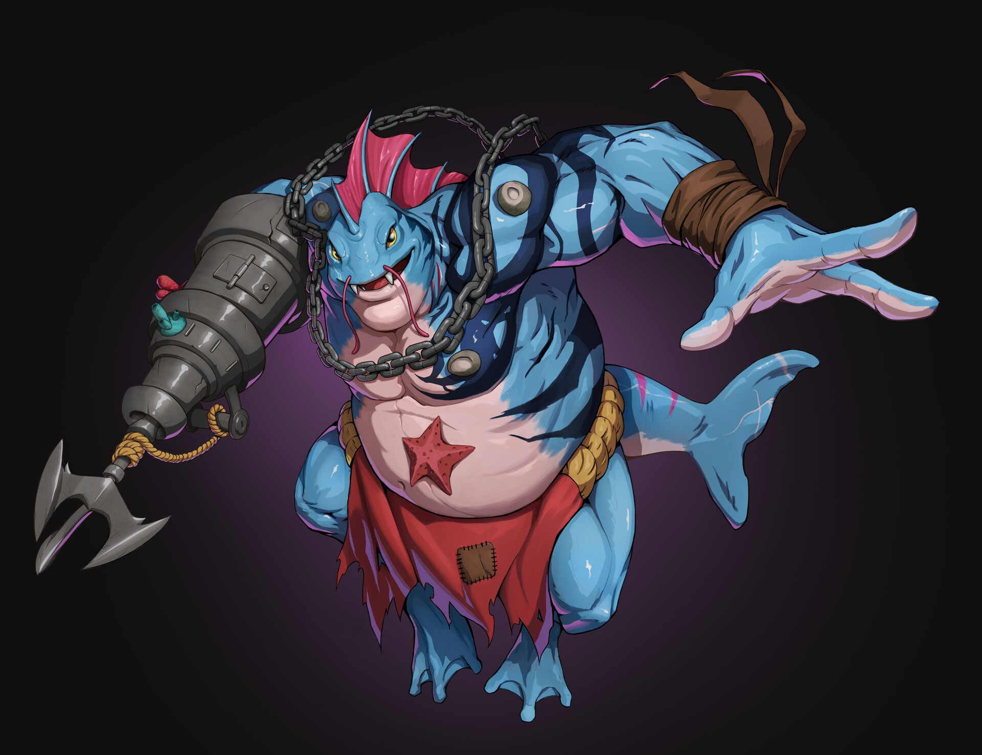 ArtStation - Nerthus UI Illustration [Mythic Champions]