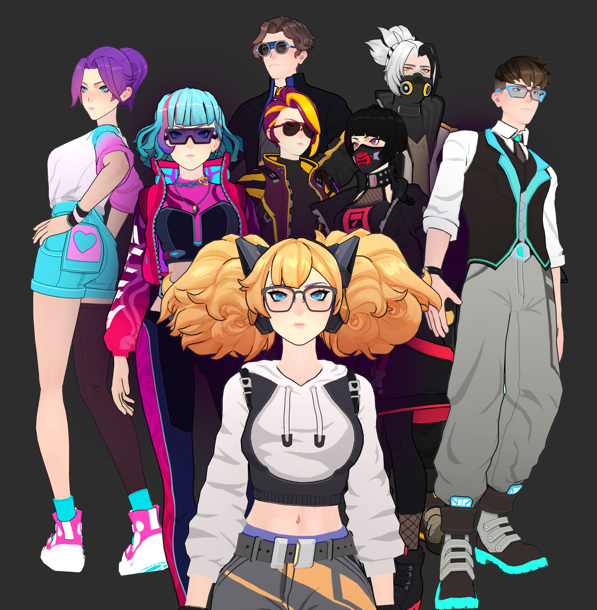 ArtStation - Project Numi (Anime cellshading characters pack)