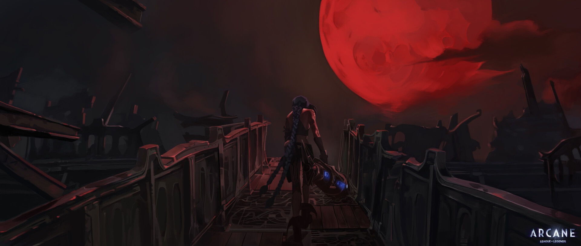 ArtStation - Illustration practice : League of legends Arcane 2