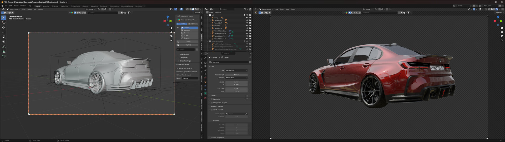 ArtStation - Bmw m3 cs modification