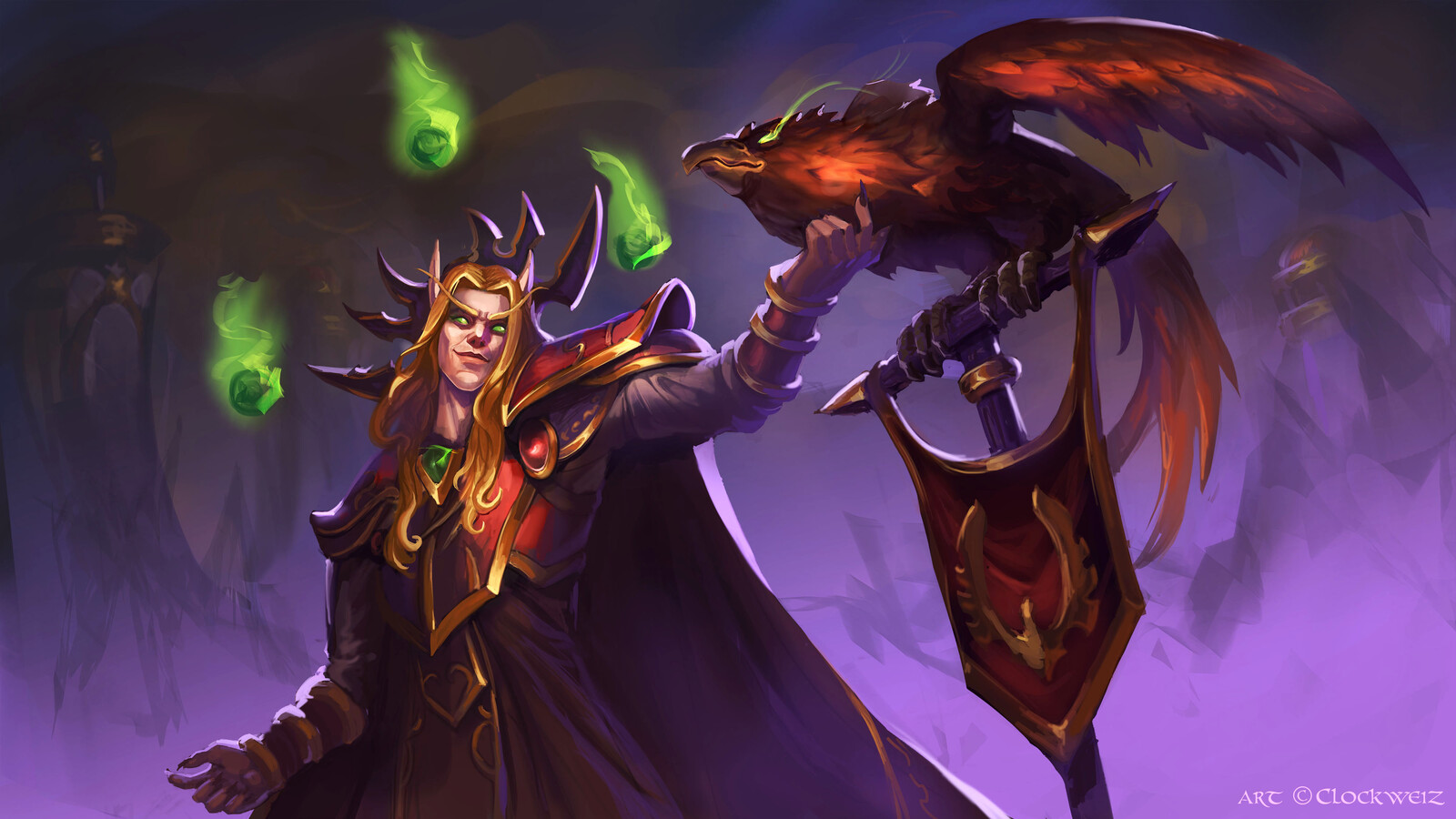 Rembrandt van Leeuwen - Kael'thas - World of Warcraft Fan Art