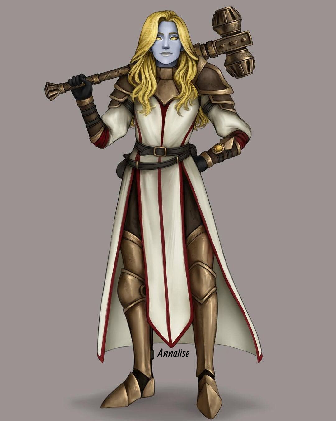 ArtStation - Full Body Character Art – Warrior with Hammer