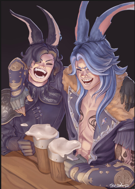 ArtStation - FF14 Comission