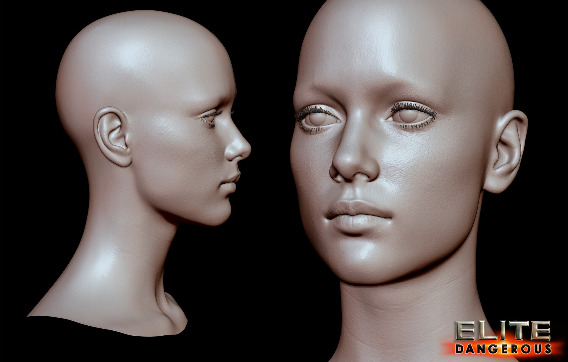 Tom Carruthers - Elite Dangerous Character Creator: ZBrush Head Sculpts