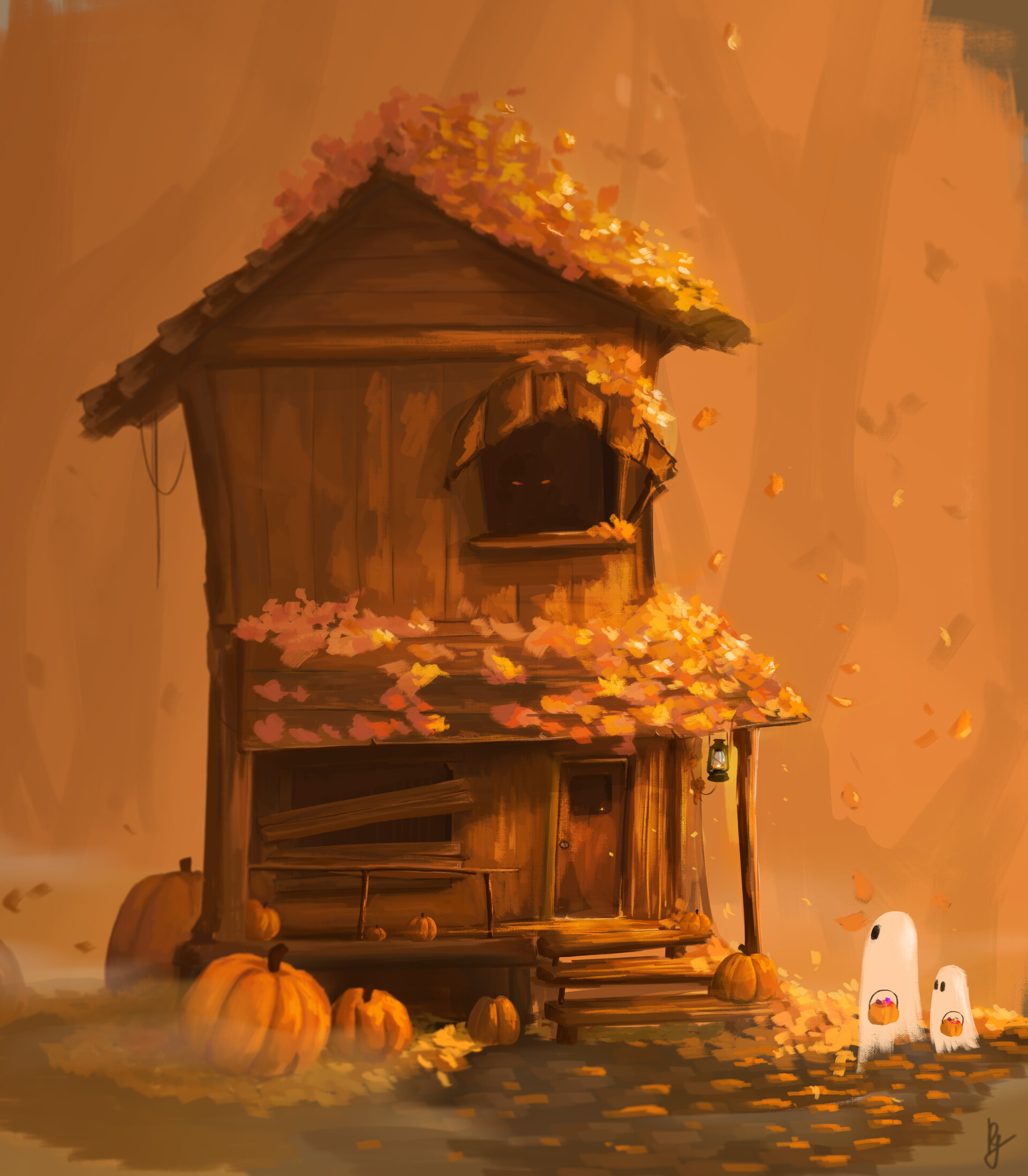 ArtStation - Ghostly Trick-or-Treat