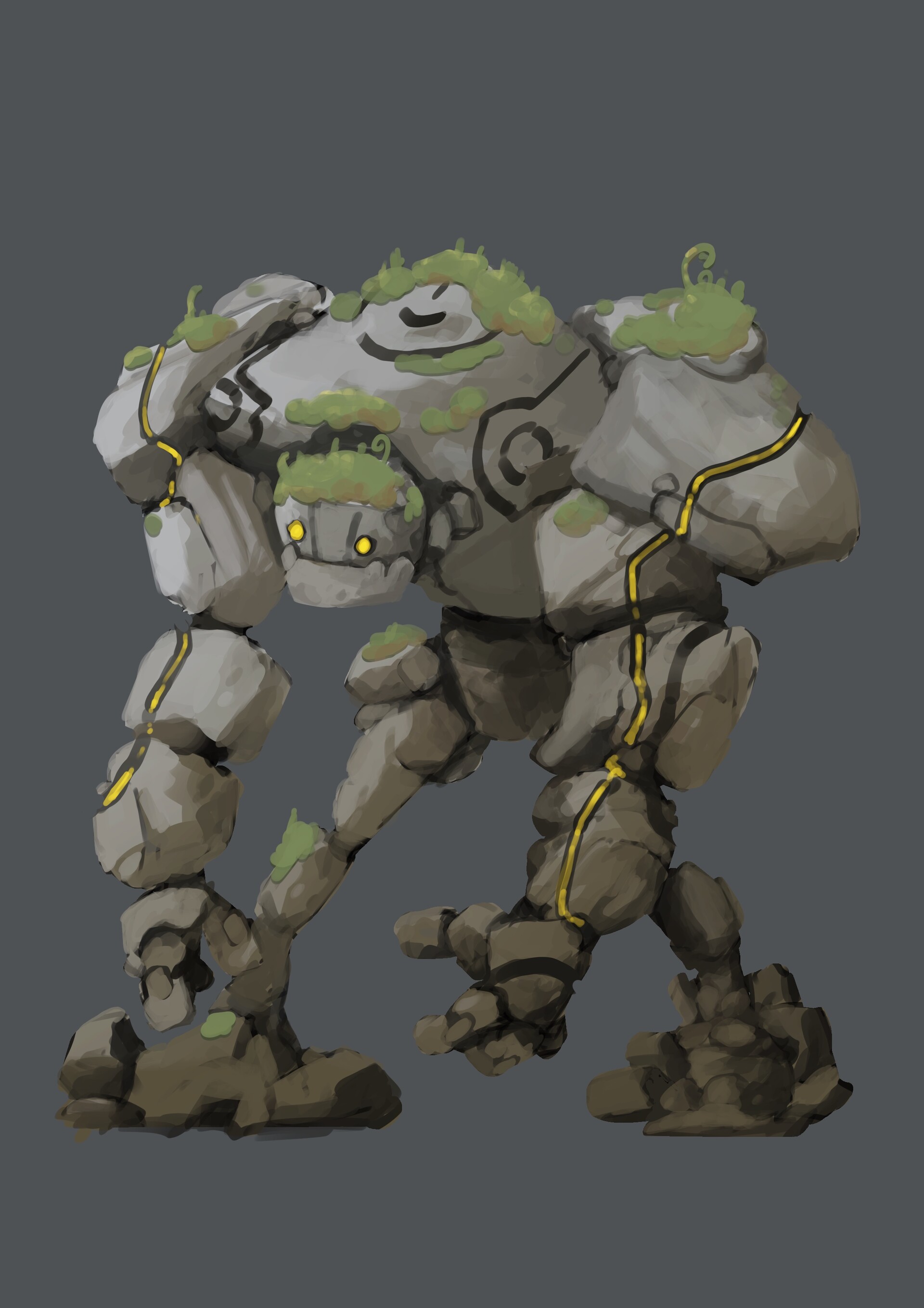 ArtStation - Board games- Elemental creature: Rock