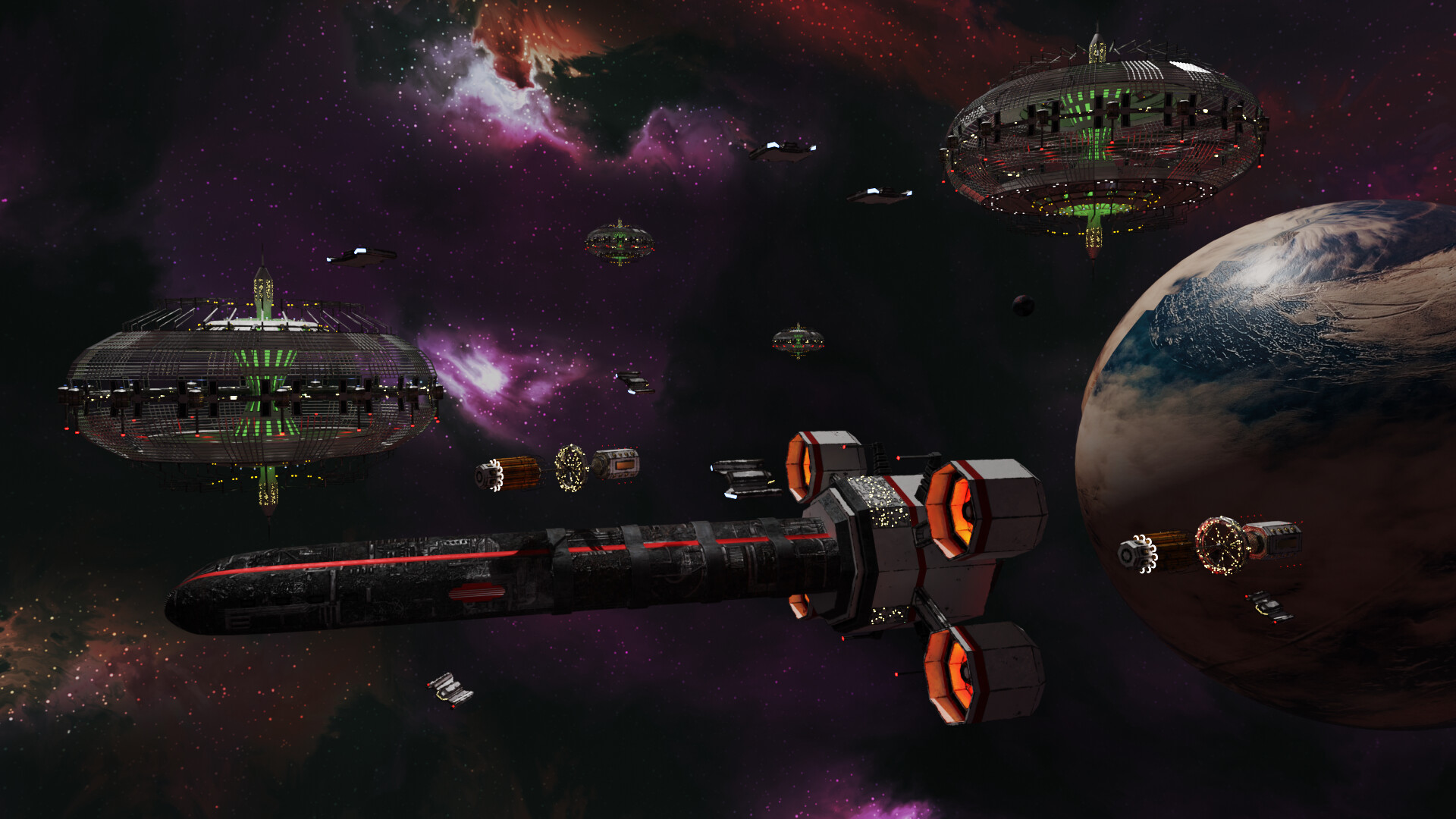 ArtStation - Stations in the Nebula