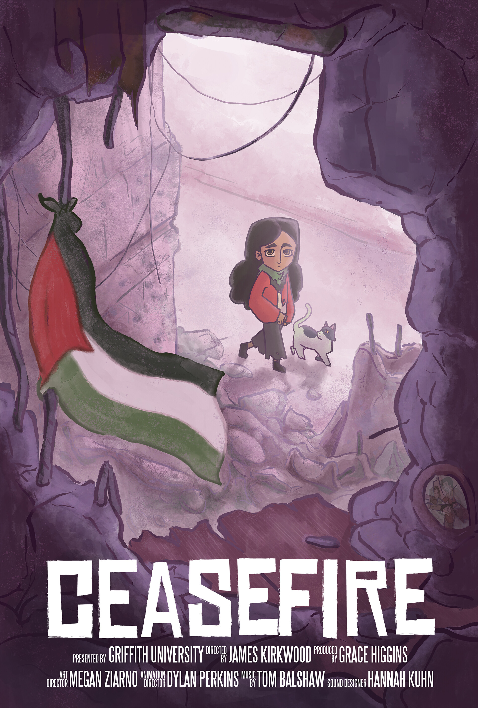 ArtStation - CEASEFIRE - Official Poster + Timelapse