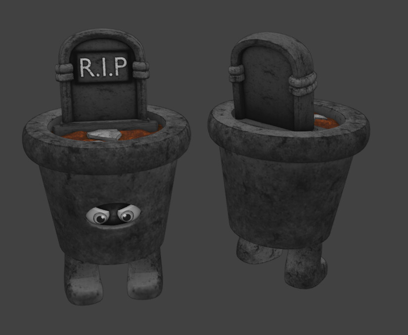 ArtStation - Scary Plant Pot Creature