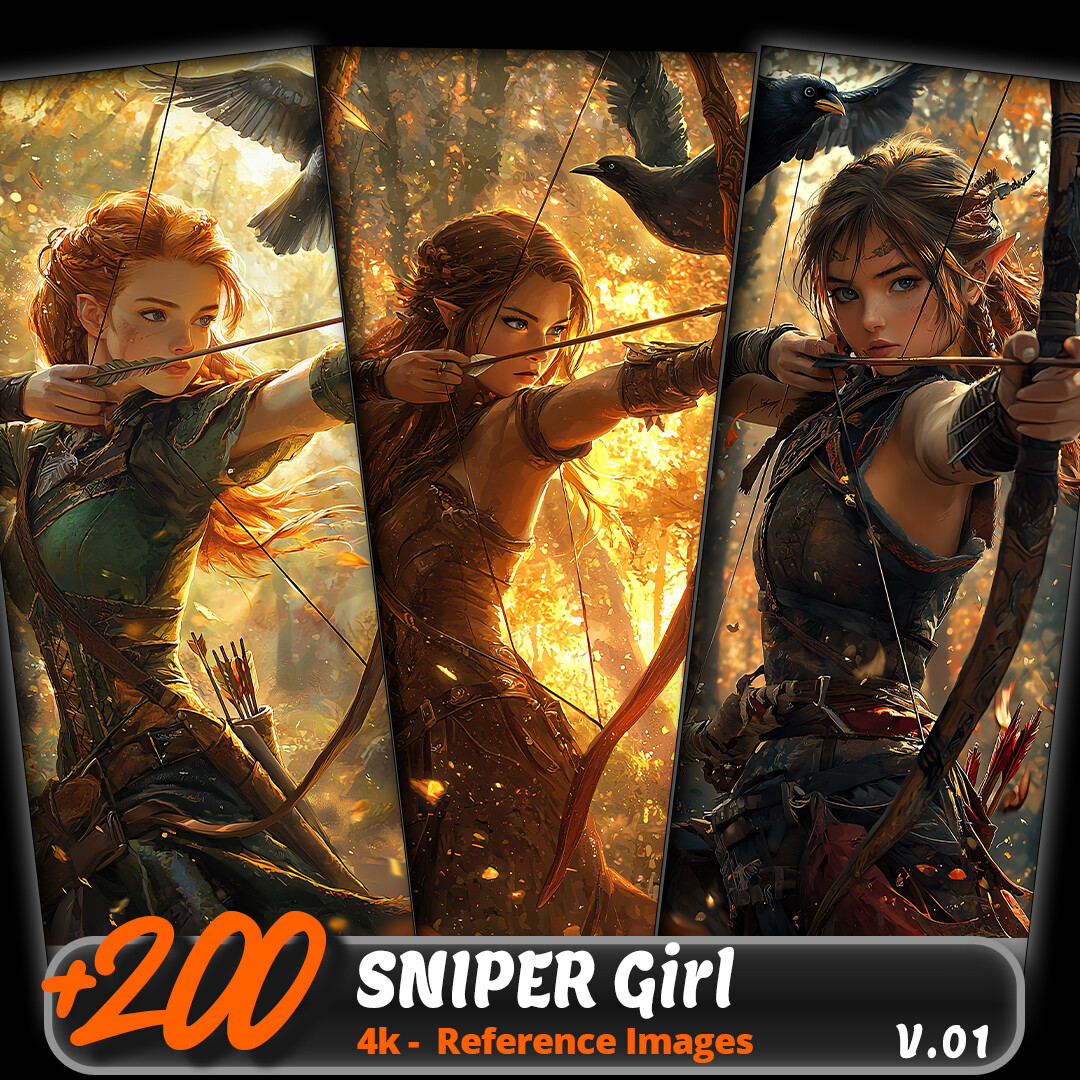 ArtStation - SNIPER Girl VOL. 01/ 4K/ Reference Image