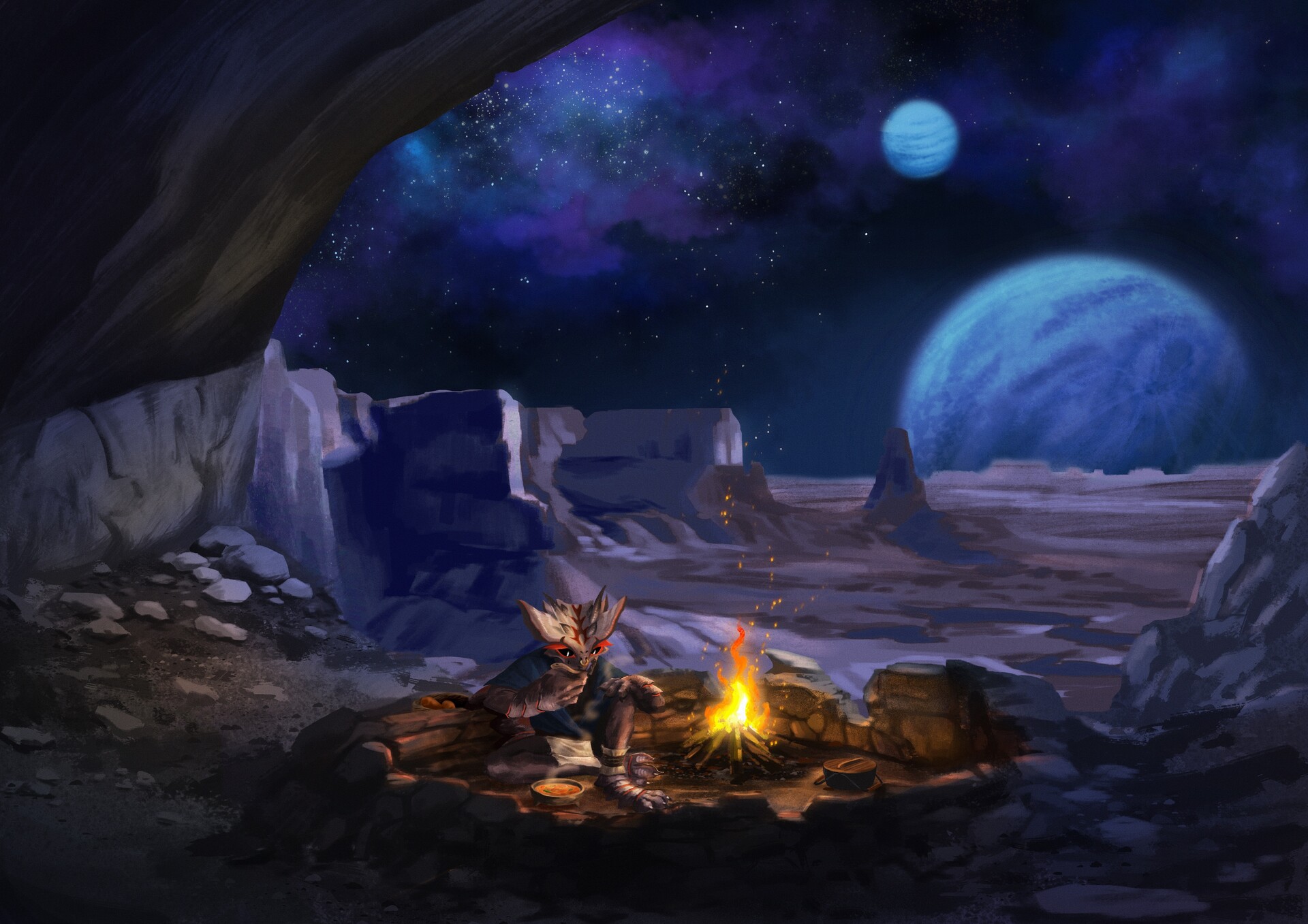 Clare Ellis - Alien Cook Environmental pieces