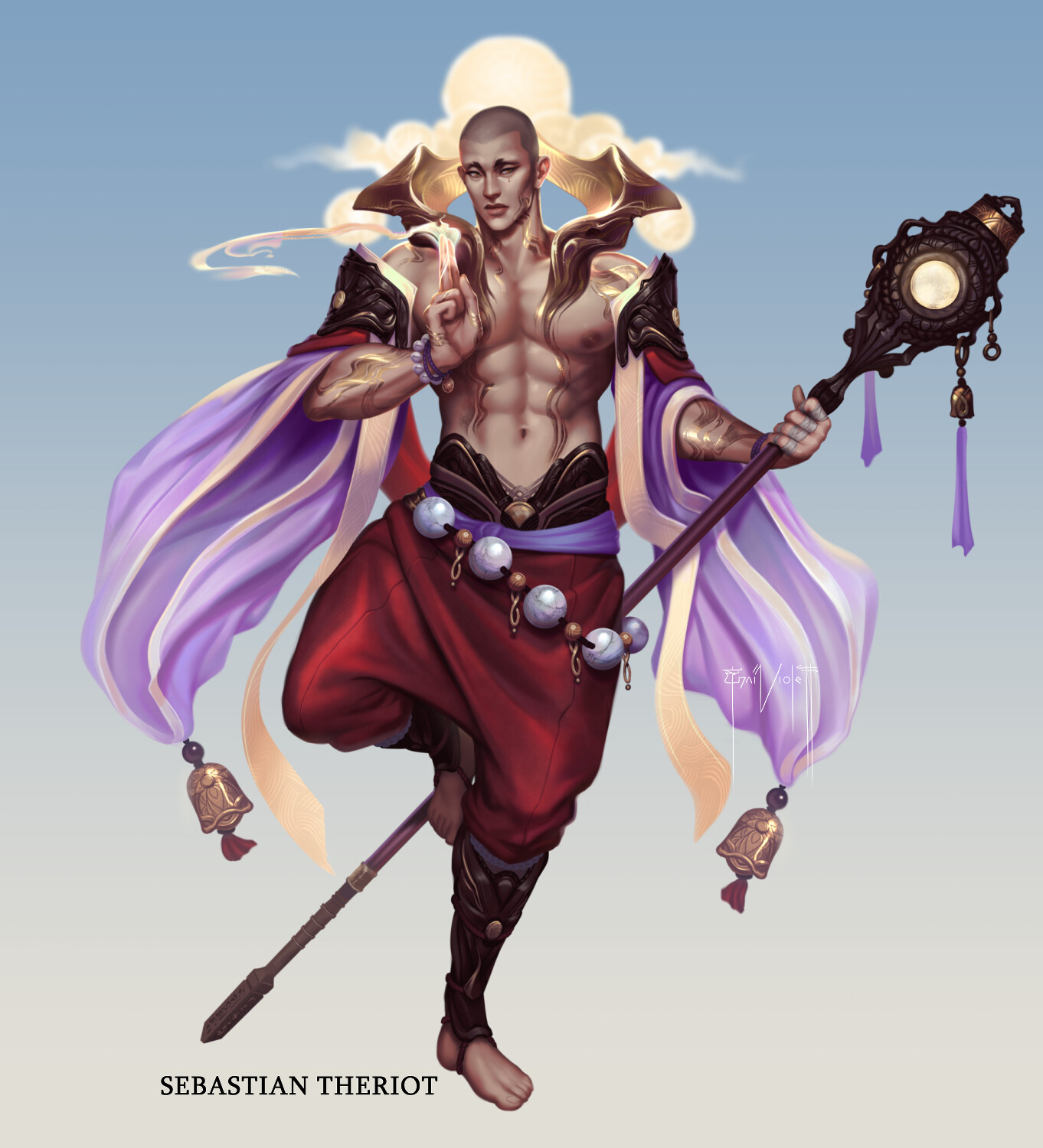 ArtStation - The Silent Monk of Sunrays