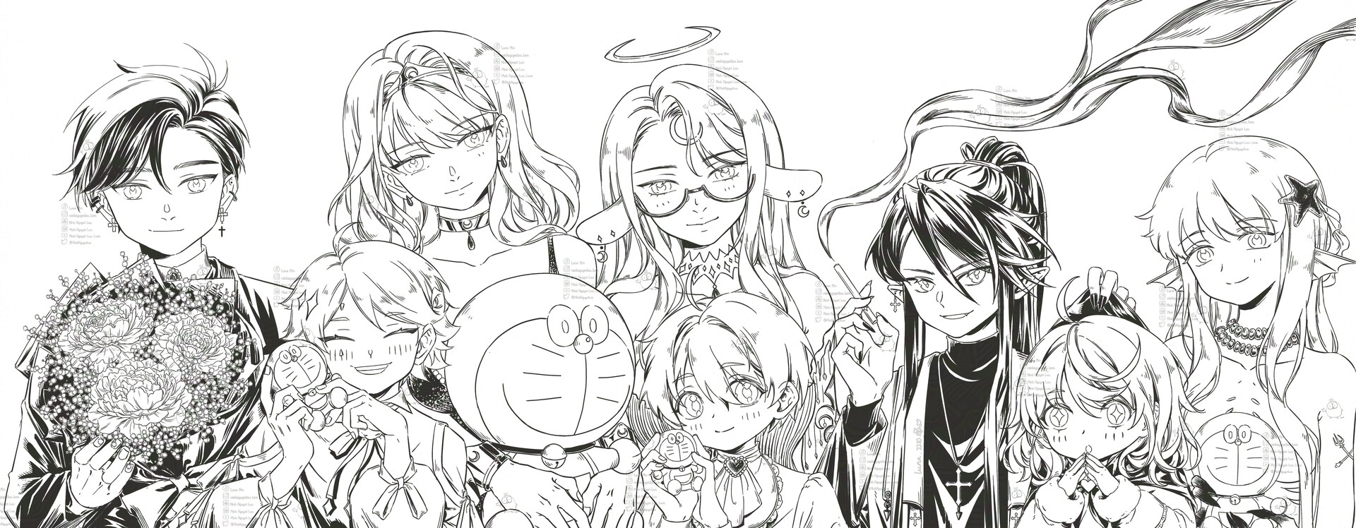 ArtStation - Doodle_Ink: My oc(s) © & Doraemon