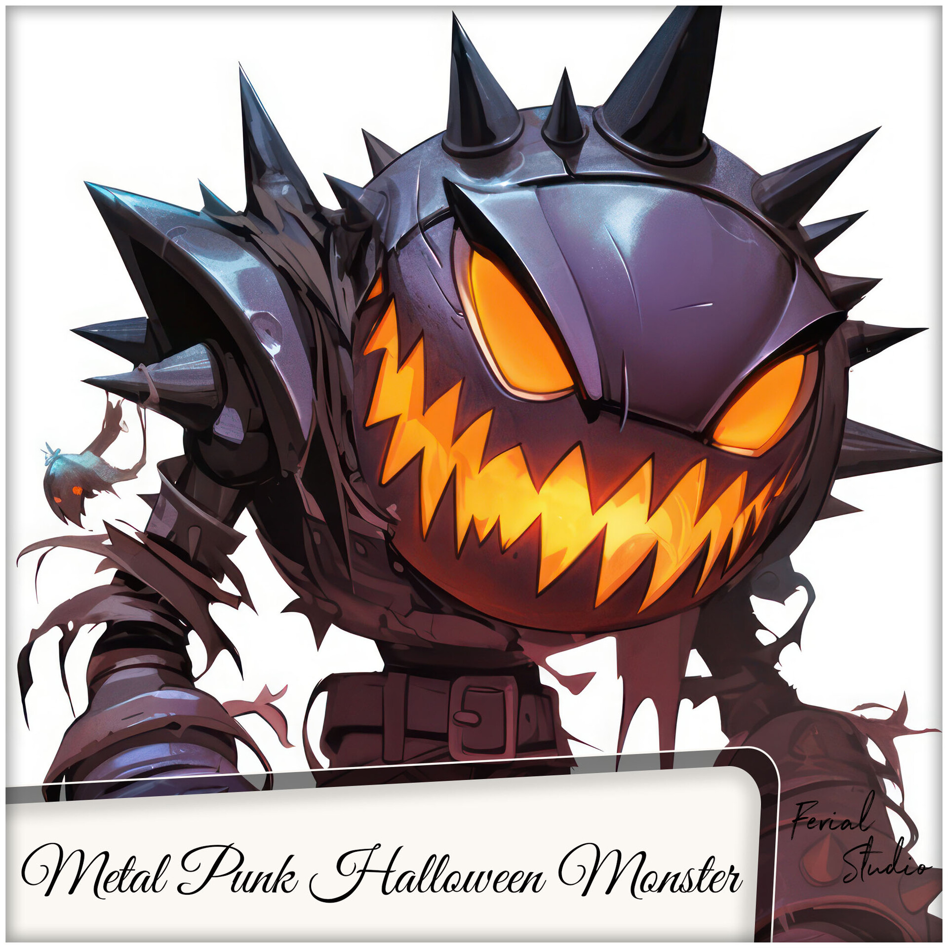 ArtStation - 🔹250 Metal Punk Halloween Monster - Cartoon Character ...