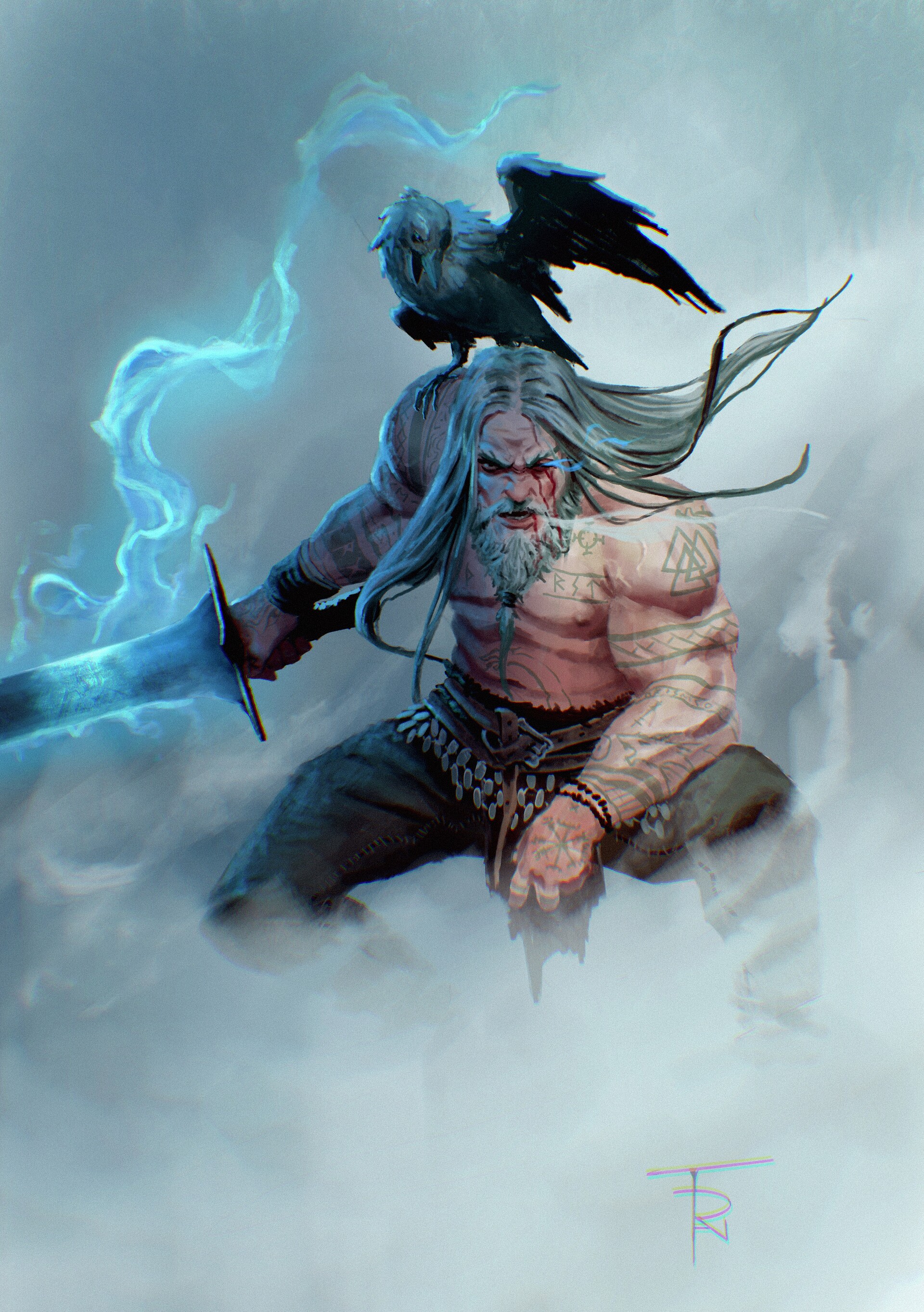 ArtStation - Odin and his warriors