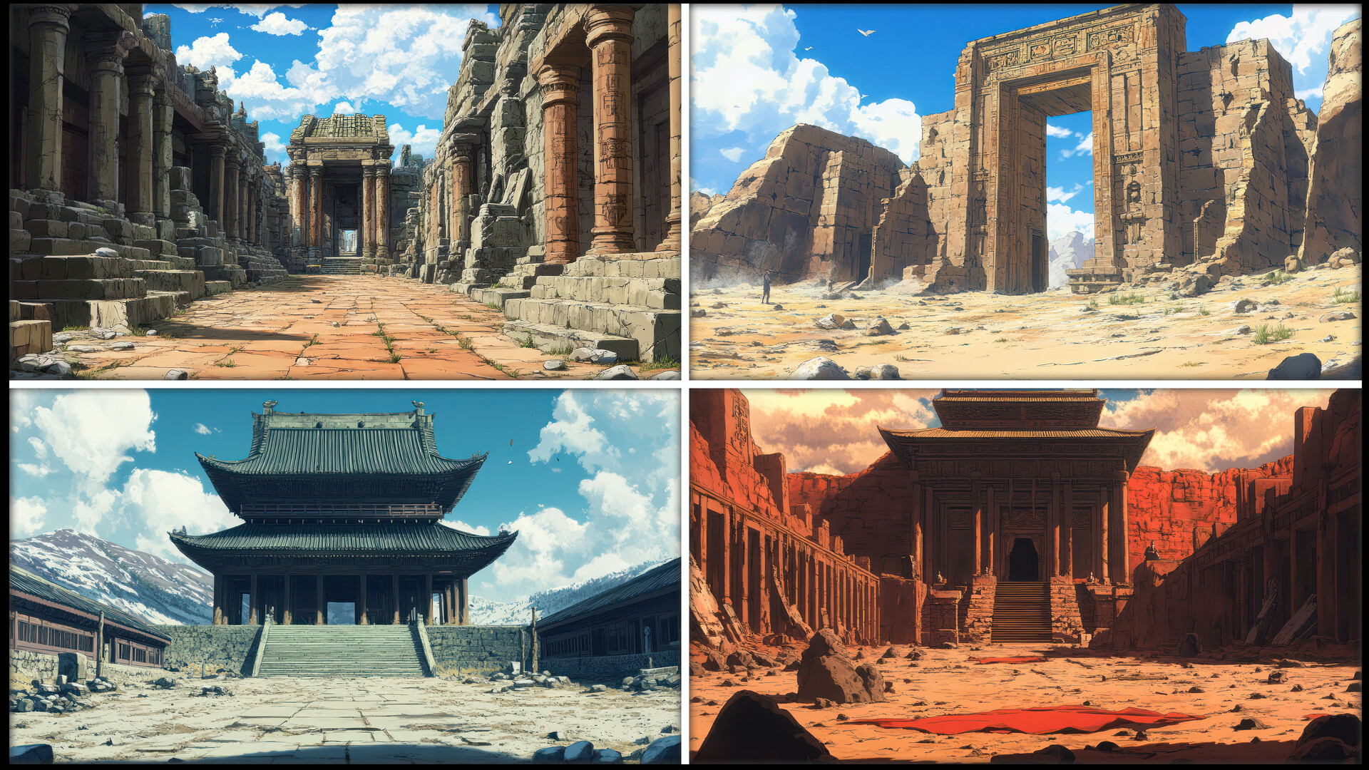 Ferial Concept - 🔹230 Deserted Temple - Anime Concept Reference Image ...