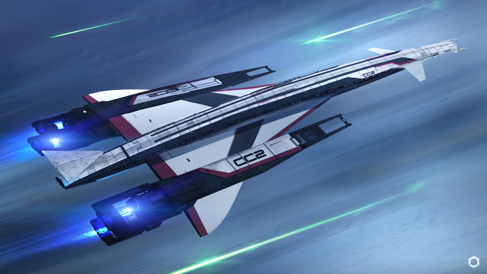 ArtStation - Mass effect variant ship fanart