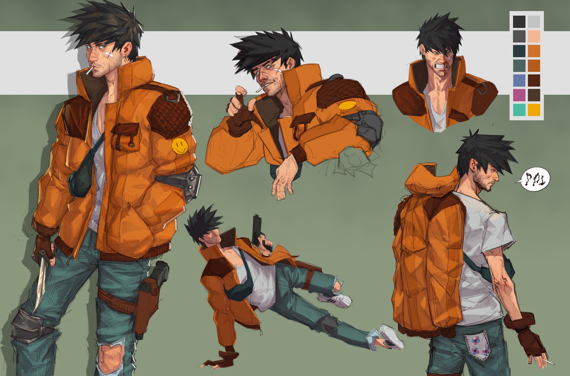 ArtStation - Vincent - Character Sheet